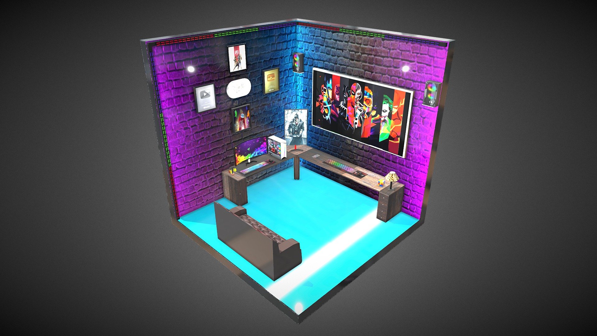 Gaming PC Amazing 4 - Download Free 3D model by rsdodiya [411b4ca ...