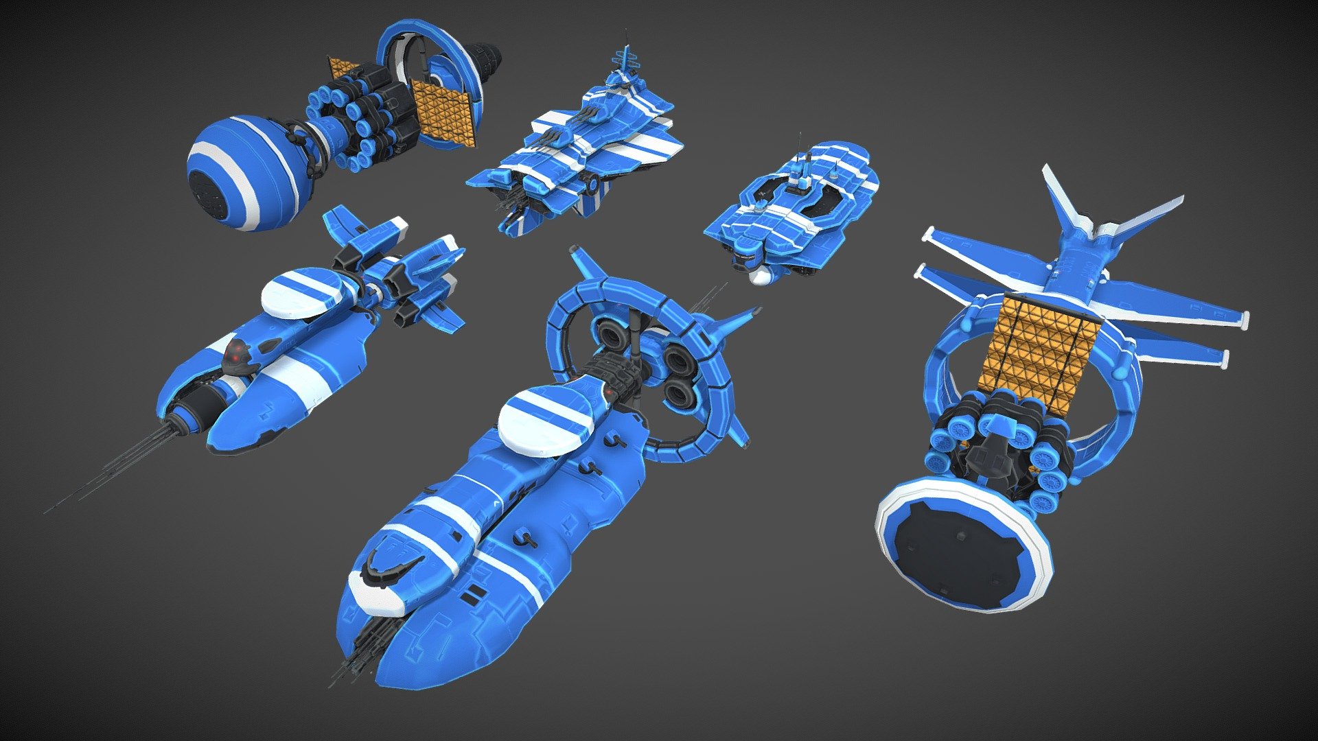 modular ship example - 3D model by JacksonSmollen [411bc9d] - Sketchfab