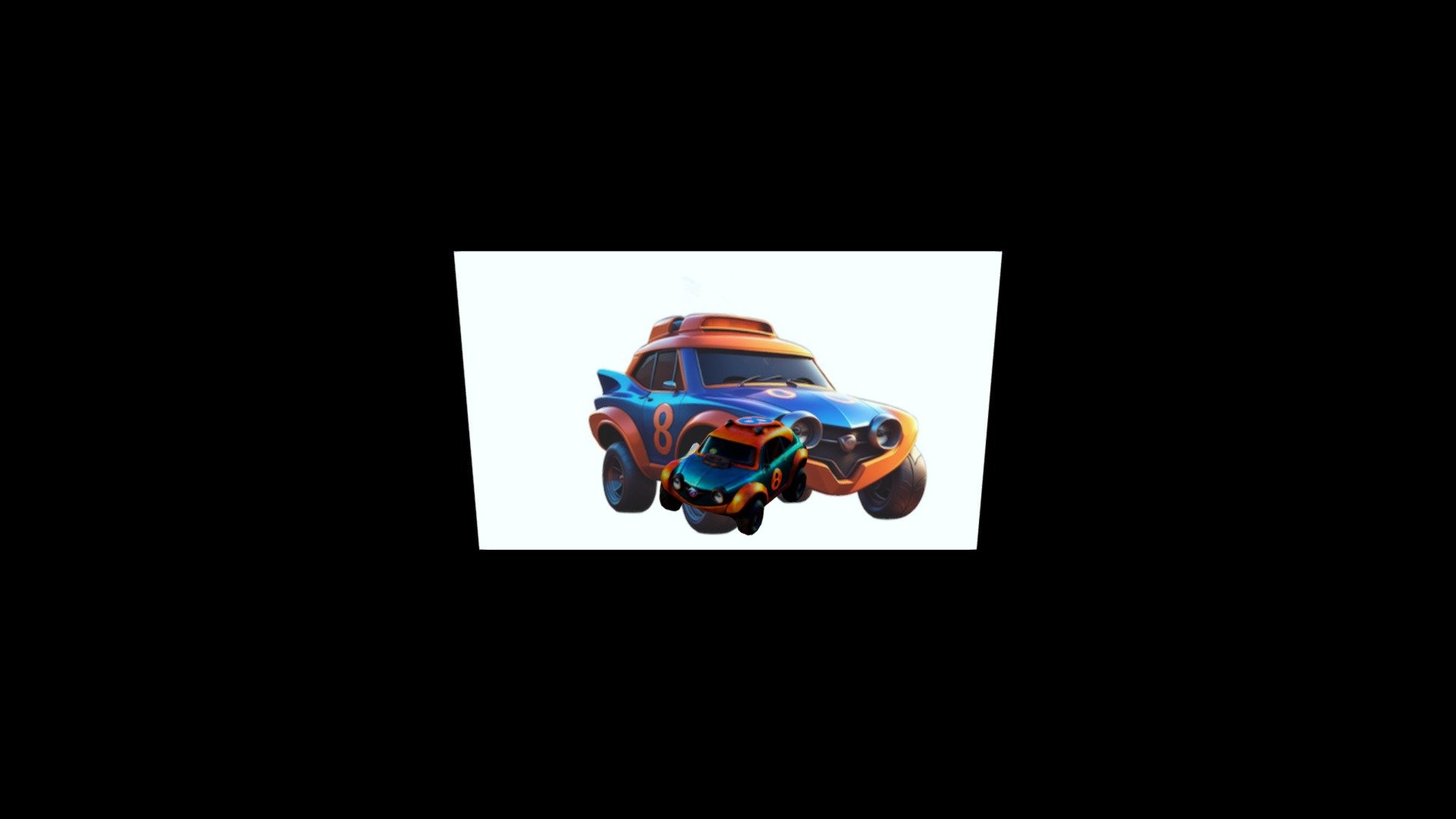 a cartoon car driving down a street, car concept - Download Free 3D ...