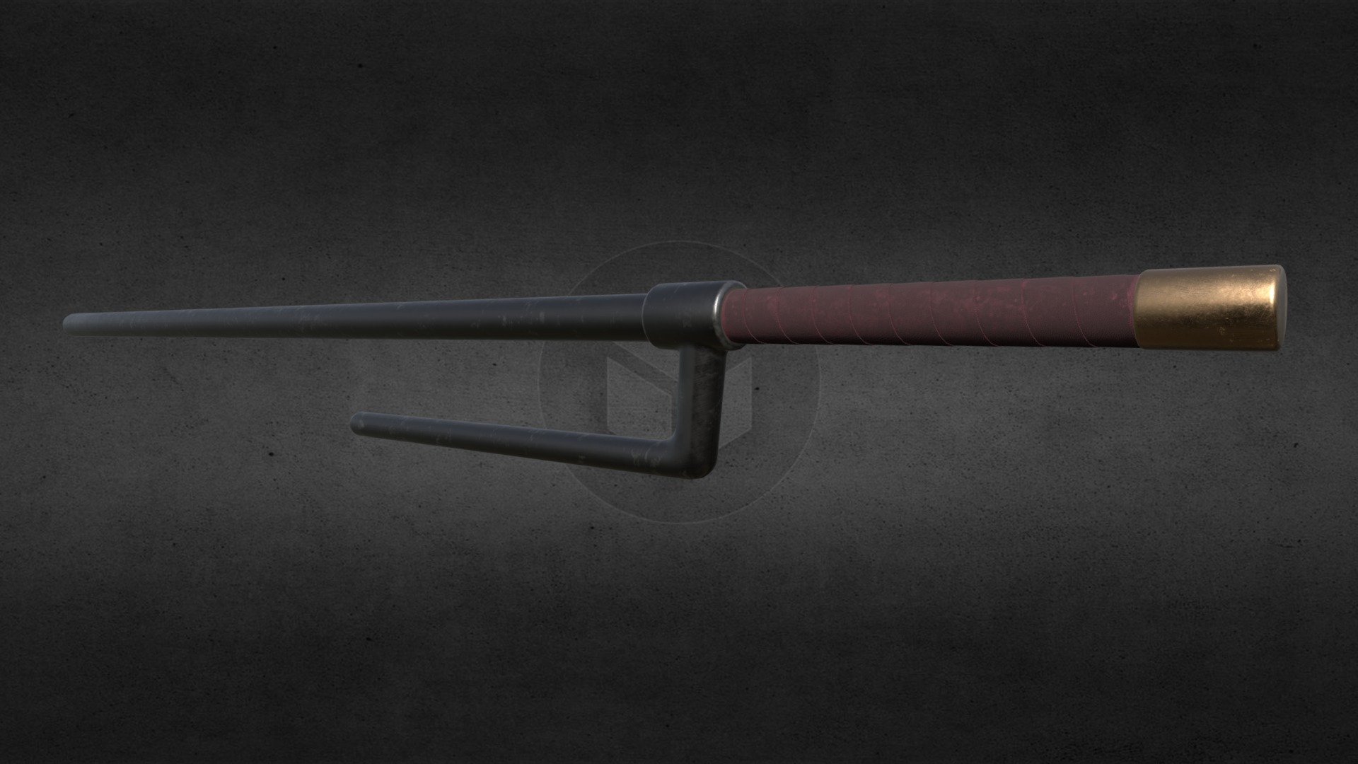 Nanashaku Jitte (Smoker's Weapon) - Download Free 3D model by Karosio ...