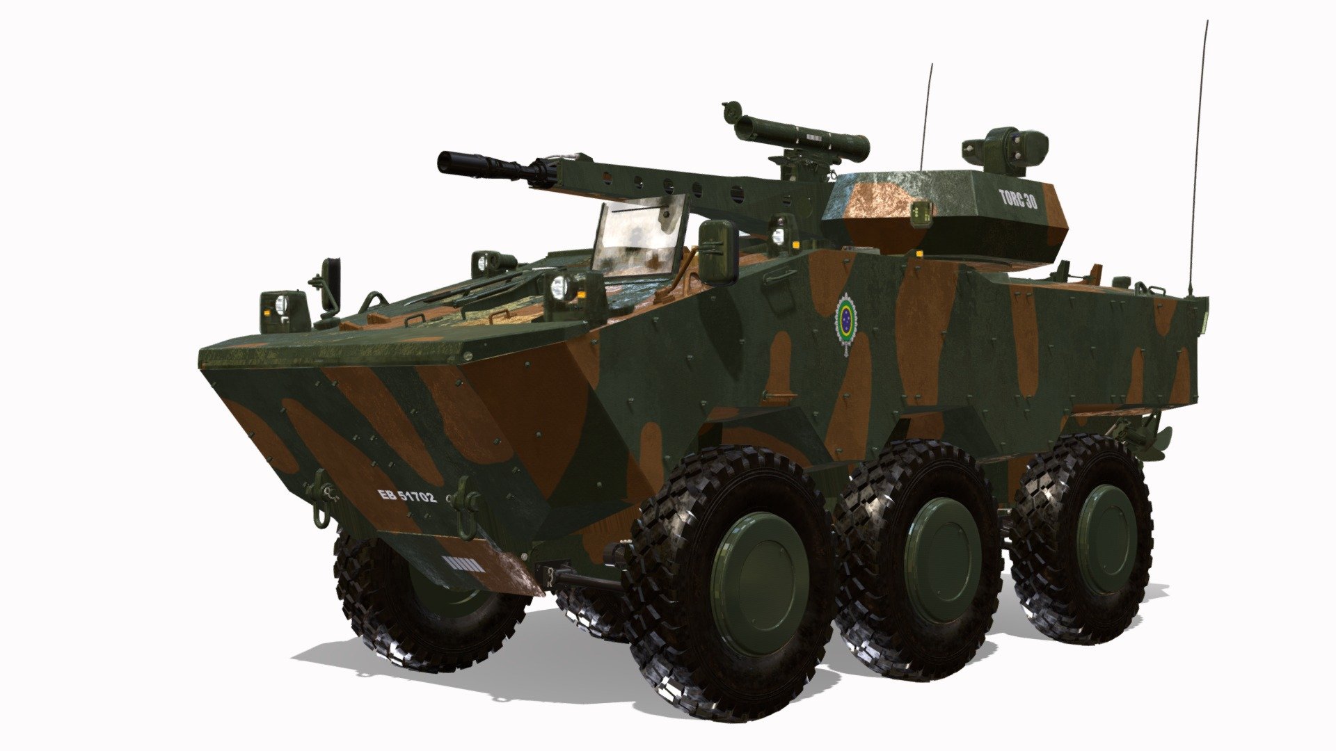 Vbtp Iveco Guarani 6x6 Torc30 Br - 3D model by LM3D (@lm9241221 ...