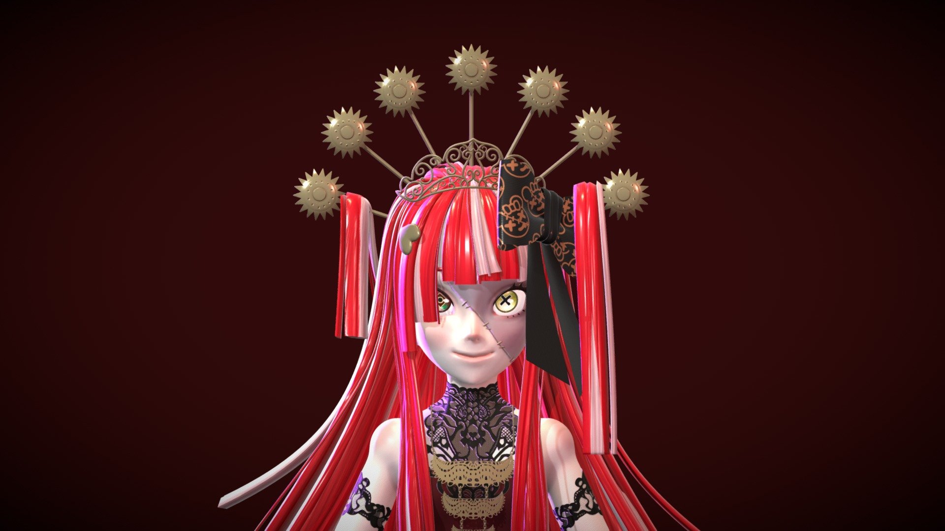 Kureiji Ollie 2nd Costume Bust - 3D model by Rei21 [411e1ec] - Sketchfab