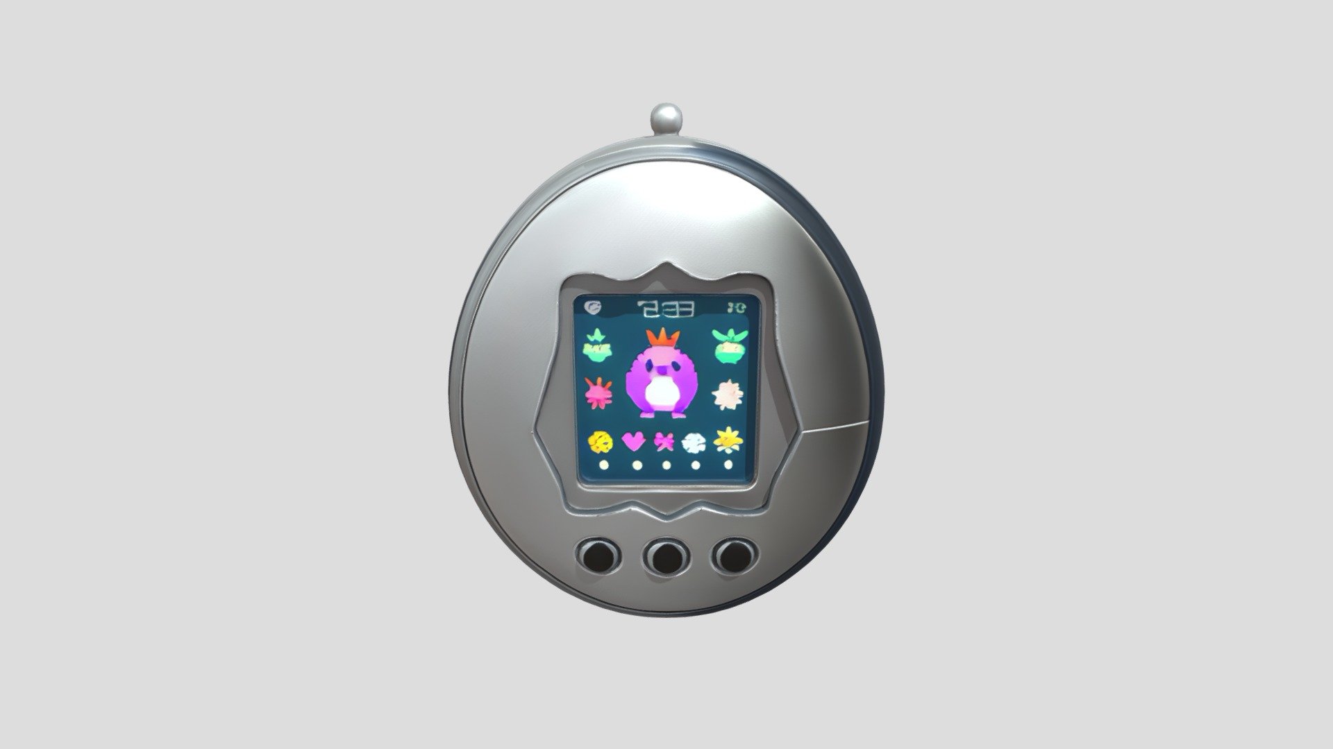 Paint the body of the device with metallic silv - 3D model by ...