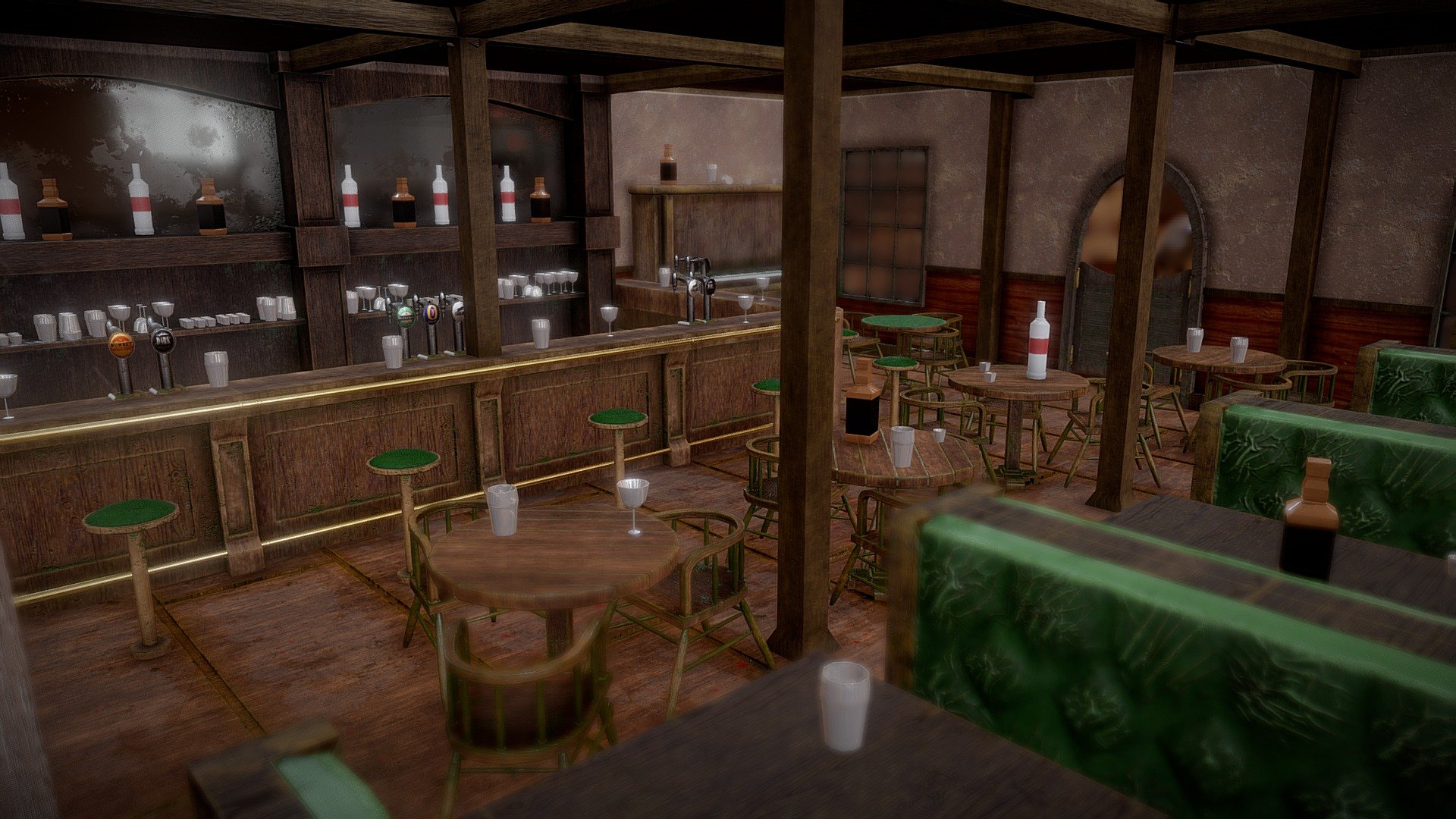 Western Saloon - 3D model by The Moyai (@Eagger) [41208fb] - Sketchfab