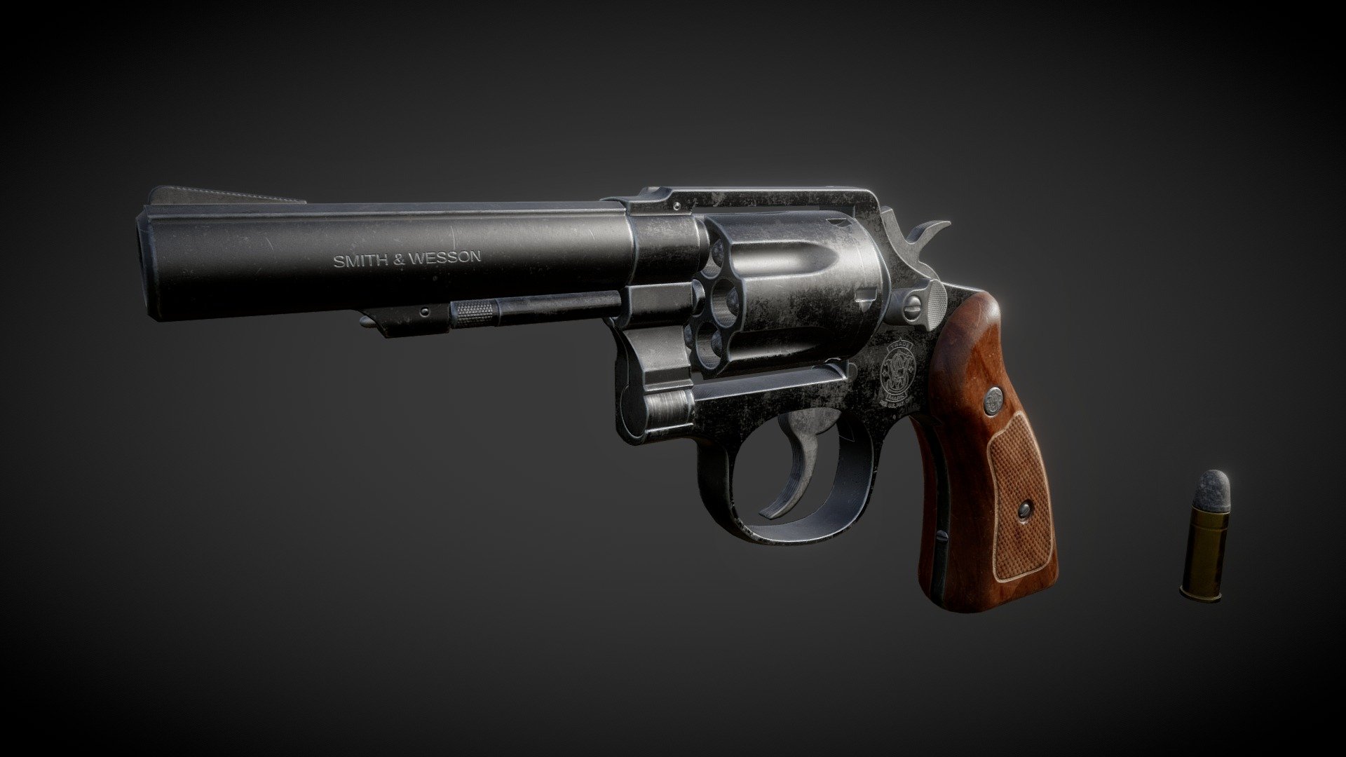 Smith & Wesson Model 10 - Revolver - 3D model by Krzysztof Kierasiński ...