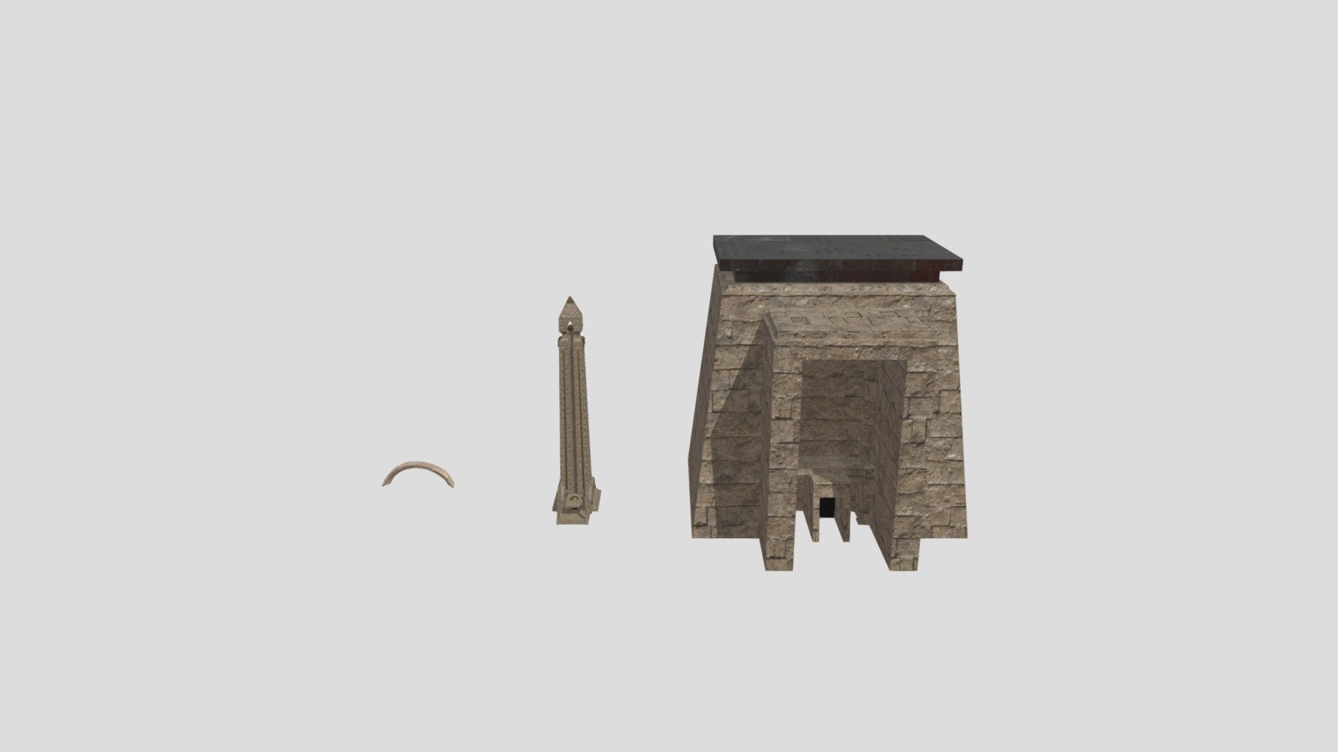 temple and arch - 3D model by llenna.jd (@lenna.jd) [4123057] - Sketchfab