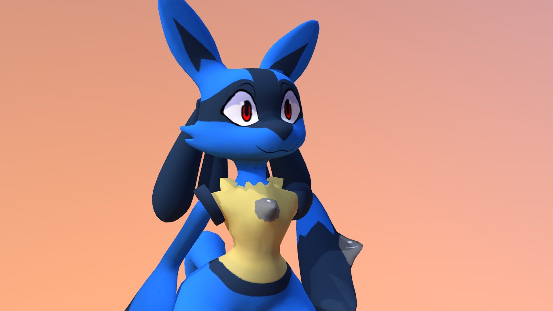 Lucario - 3D model by snappygrey [41241ef] - Sketchfab