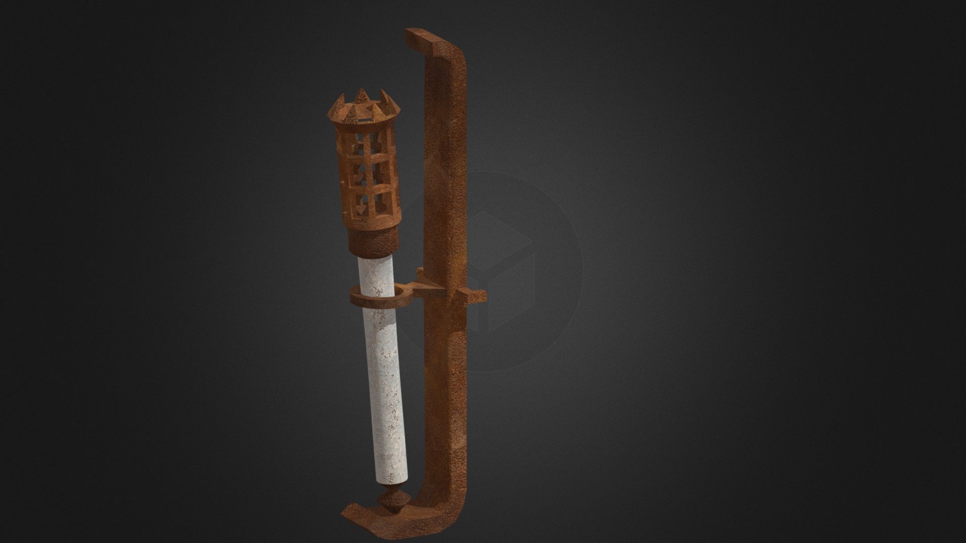 Medieval Torch (Not textures) - Download Free 3D model by Kumatora ...