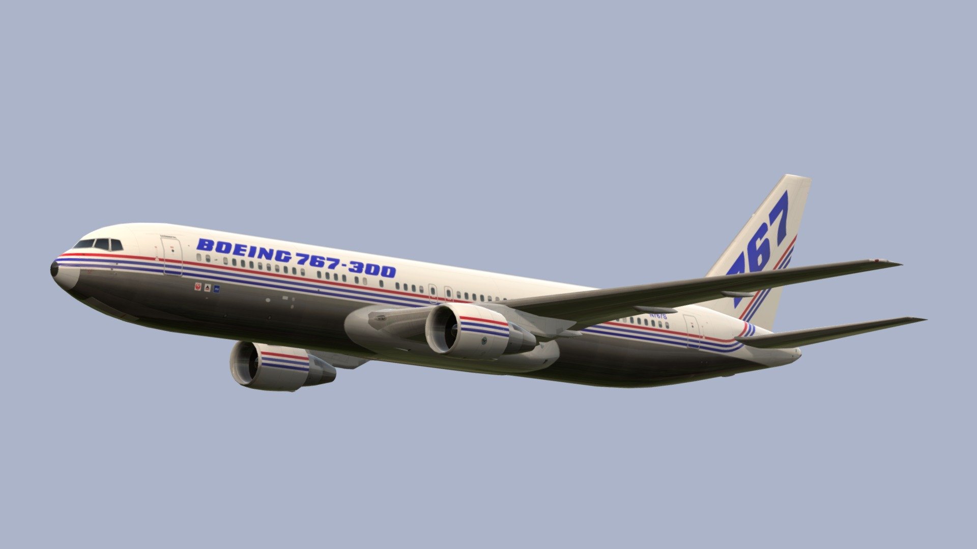Boeing 767-300 - Download Free 3D model by OUTPISTON [4128f8f] - Sketchfab