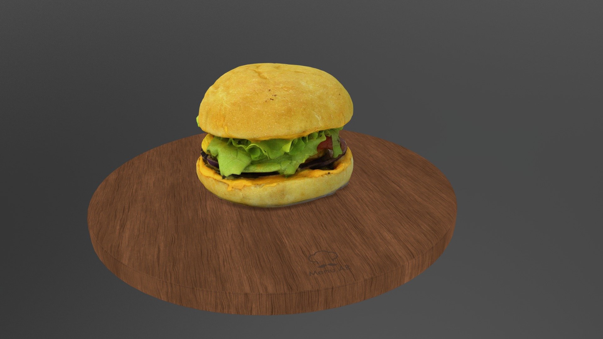 Chicken Burger - 3D model by Menu AR (@menu_ar) [412a839] - Sketchfab