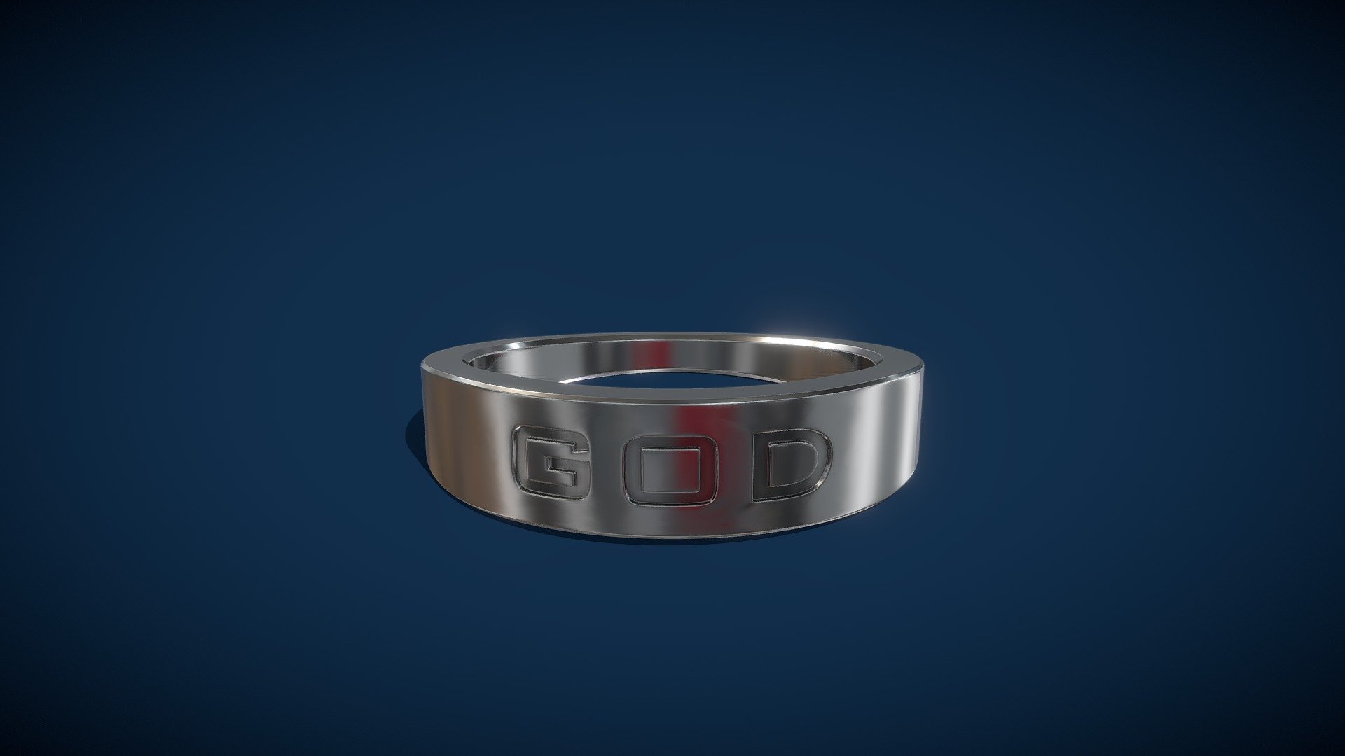 God Ring Female Platinum - Buy Royalty Free 3D model by Sandeep ...