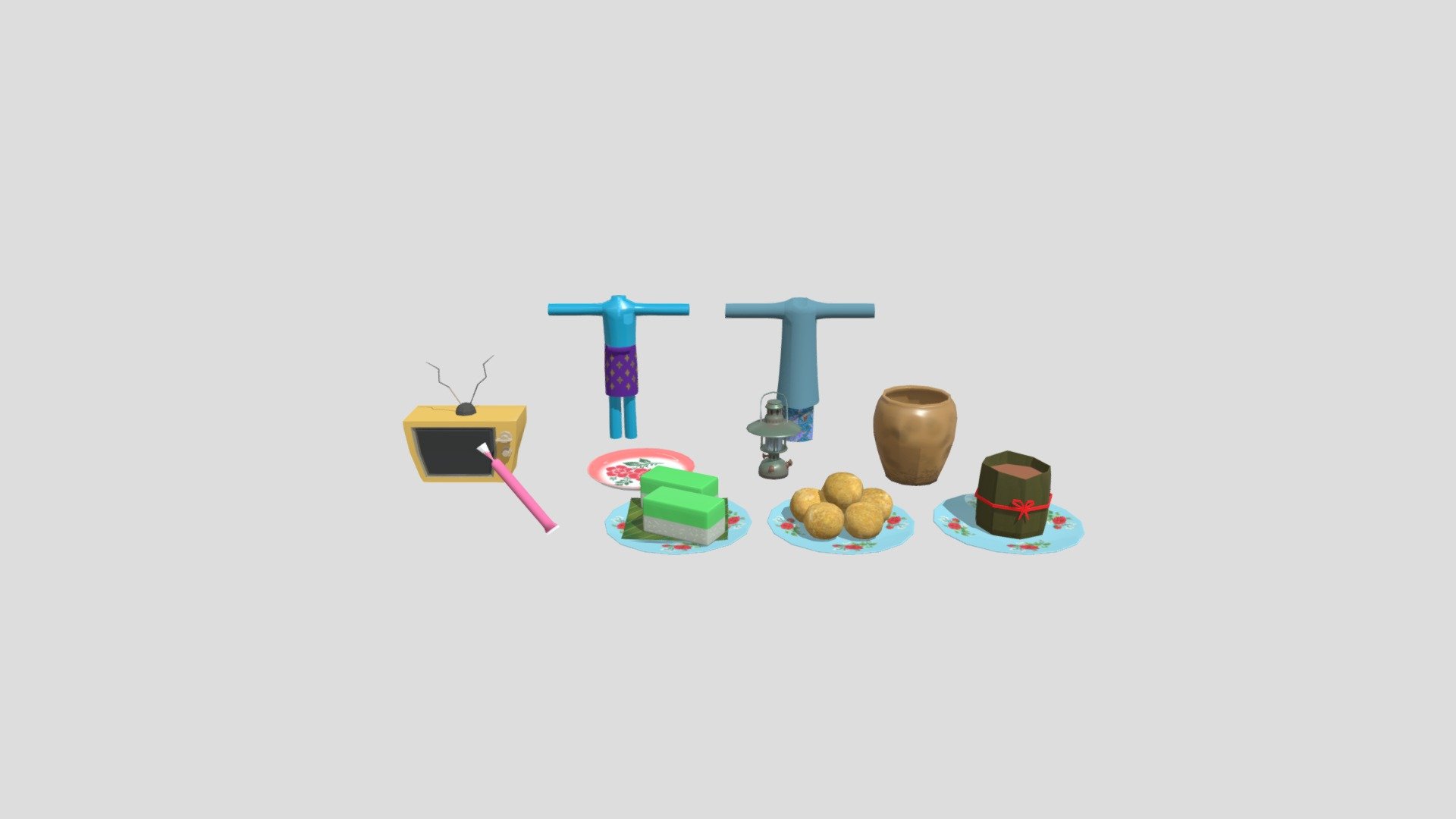 Tarik Upih props and charms - 3D model by zayaniyusaini [412dae1 ...