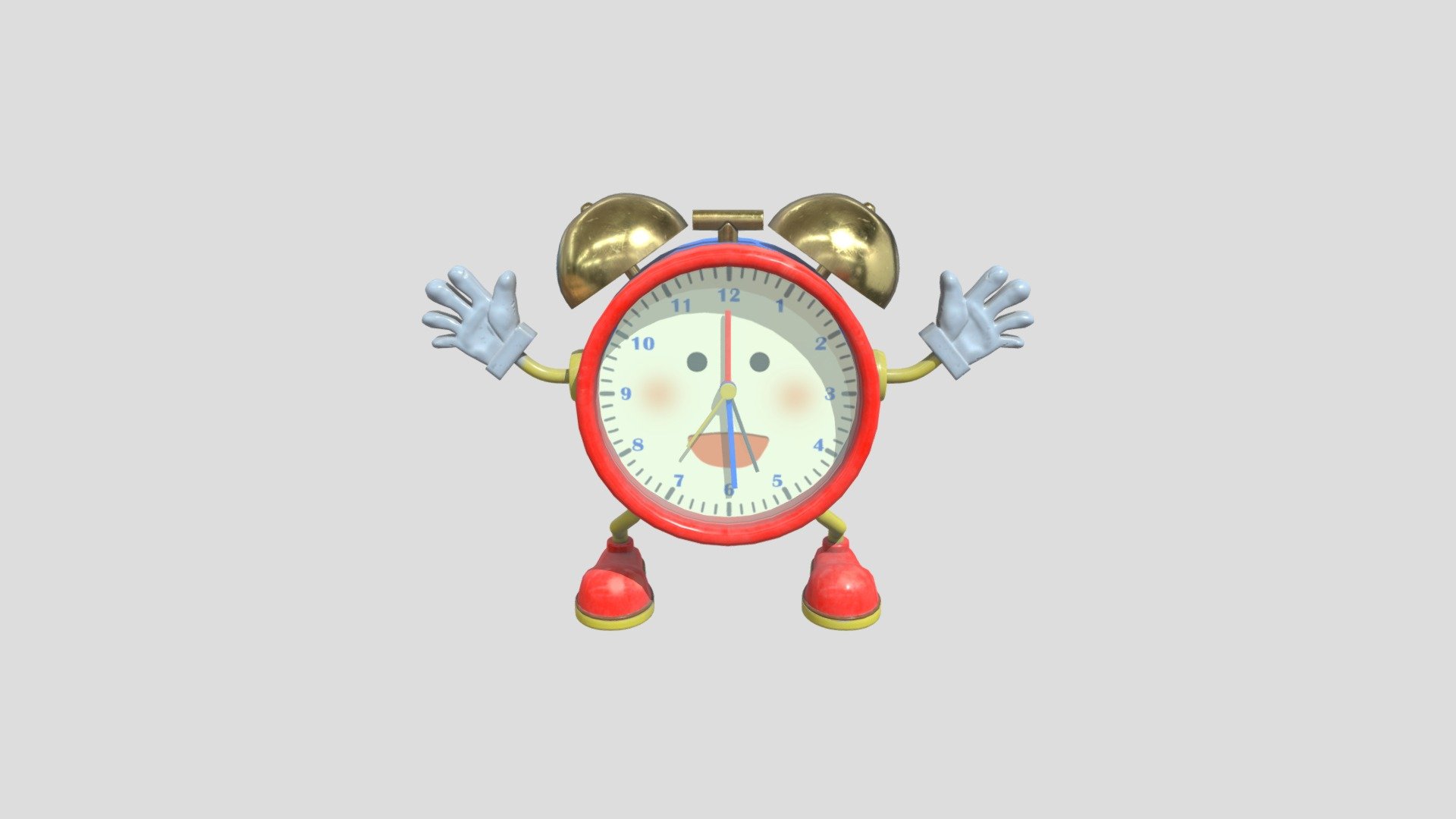 mezamashi_clock - Download Free 3D model by Hwarang (@shr9142) [412e397 ...