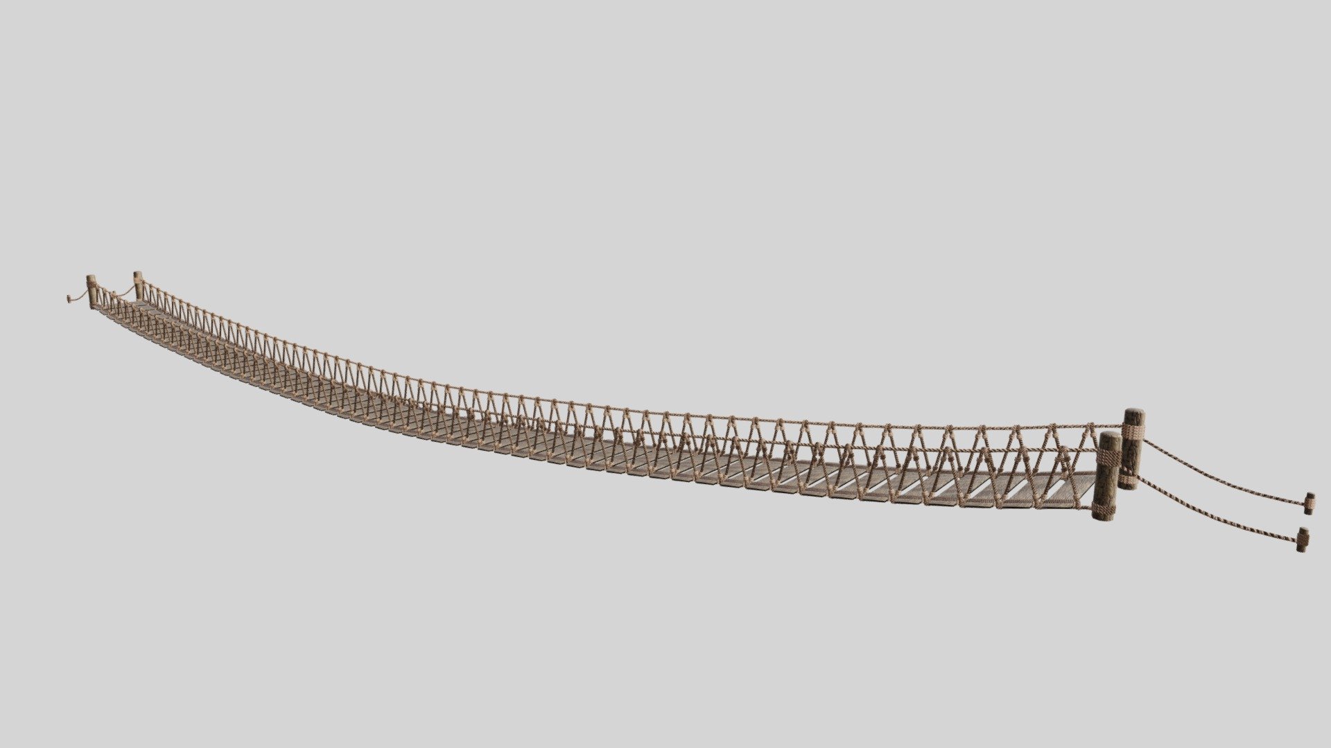 Rope bridge - Download Free 3D model by Eivind Kolbjørnsen (@EiKoool ...