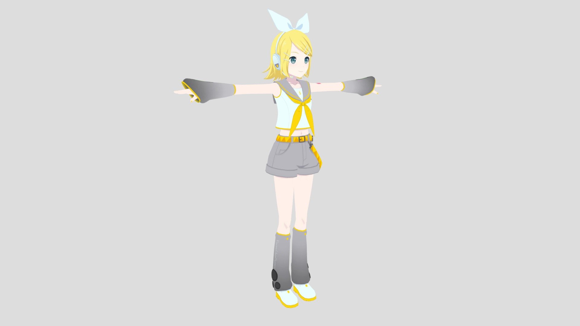 Kagamine Rin (project sekai) - Download Free 3D model by 雨宮レン ...
