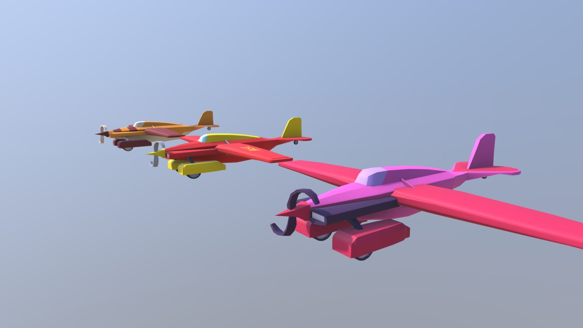 The Flying Circus - Plane Blockouts - 3D model by Katarina Navratova ...