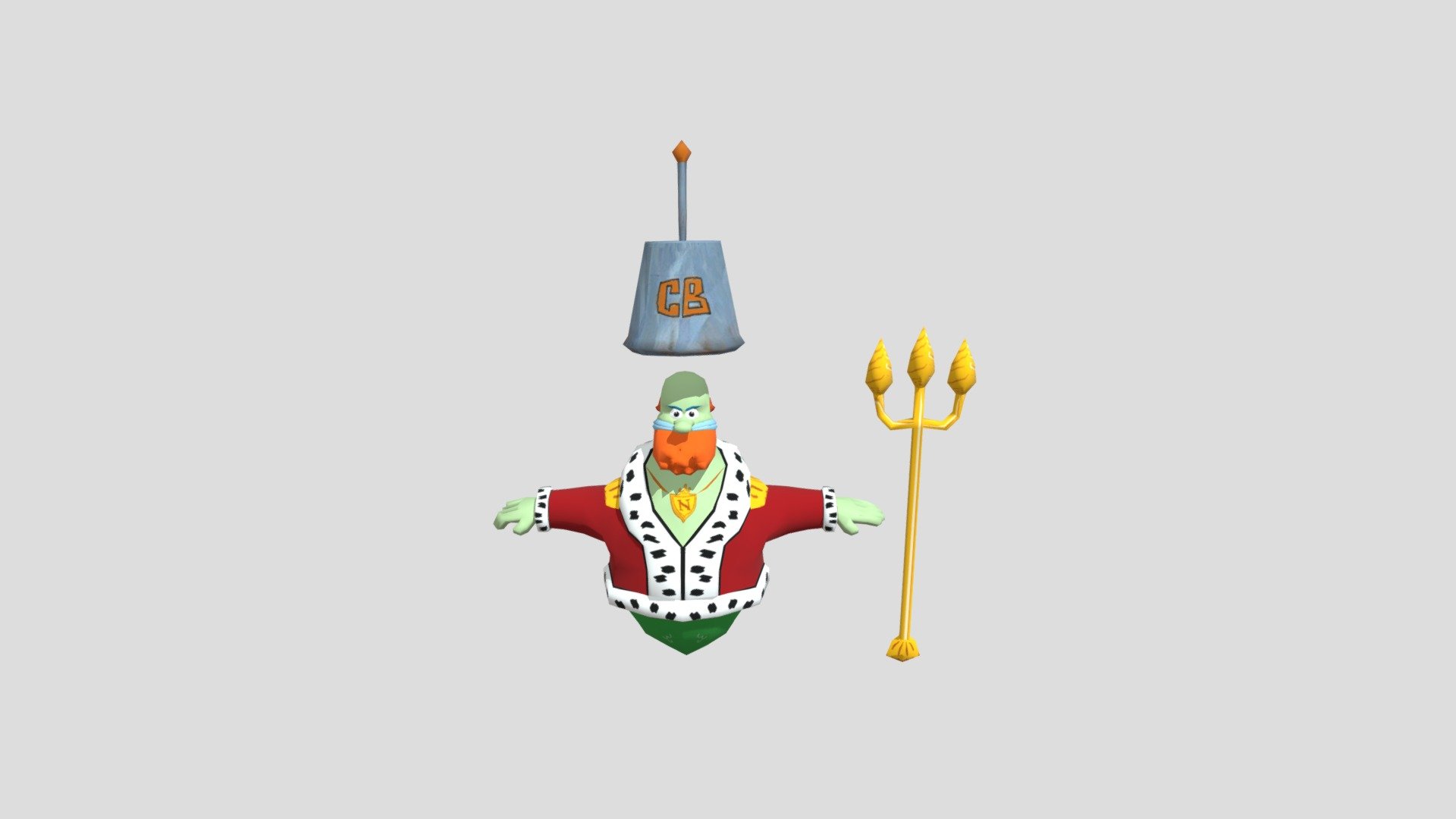 King Neptune - Download Free 3D model by chikn nuggit and spongebob ...