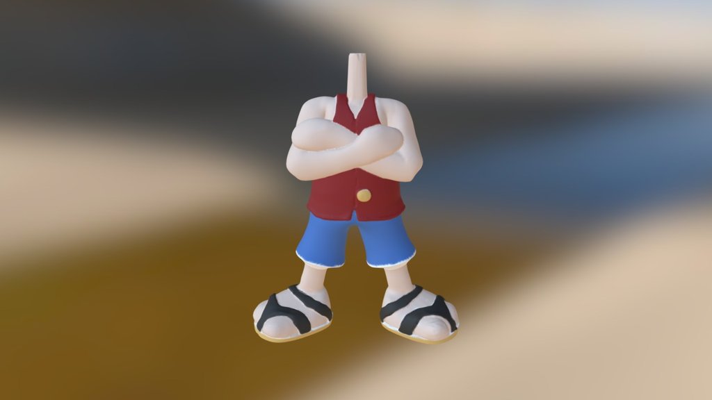 Luffy 3d CHIBI MINI - 3D model by 3D Plus (@pattap) [413e138] - Sketchfab