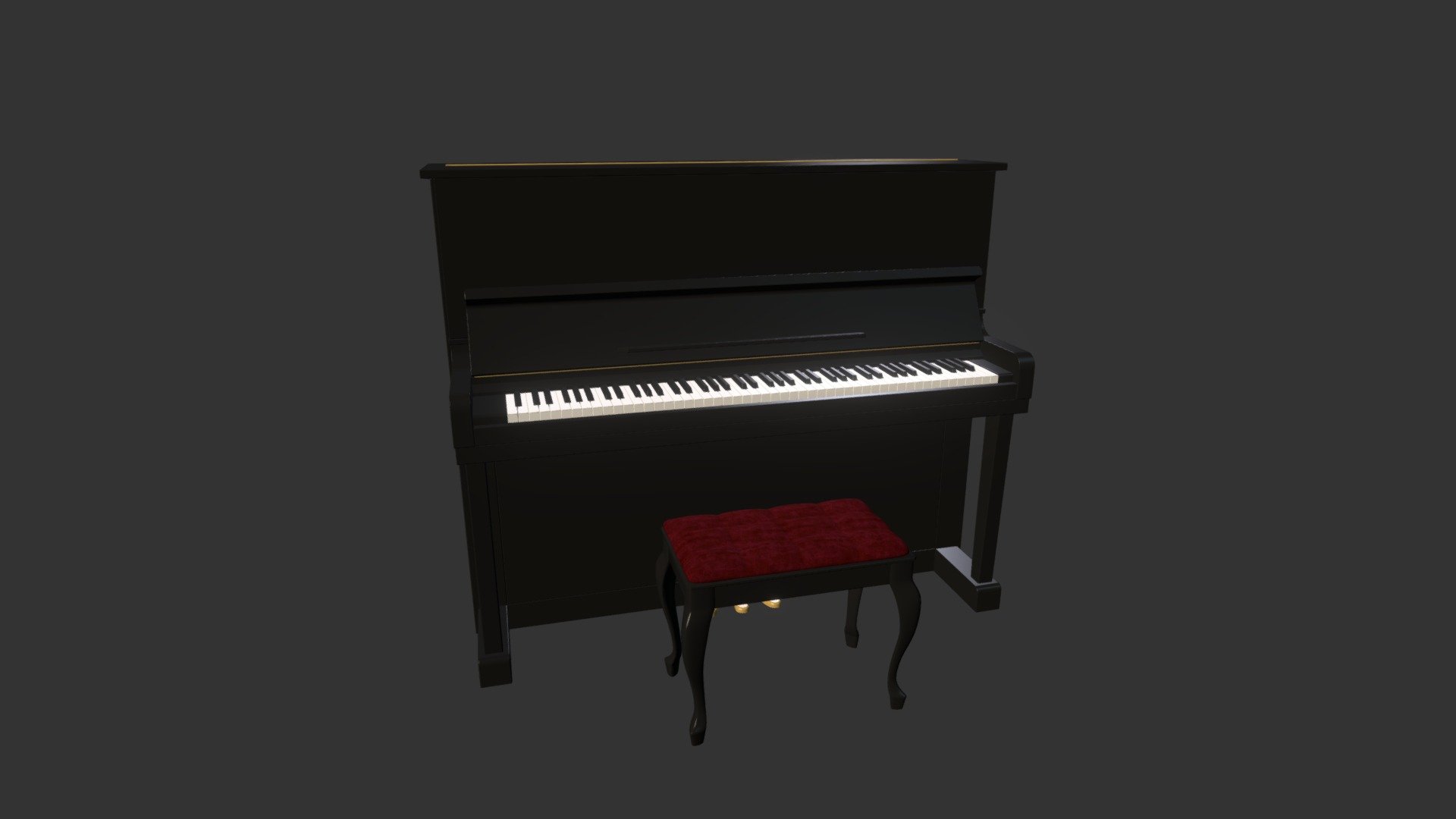 Piano - 3D model by Yoann Paicheur (@yoannpaicheur) [413e9a8] - Sketchfab