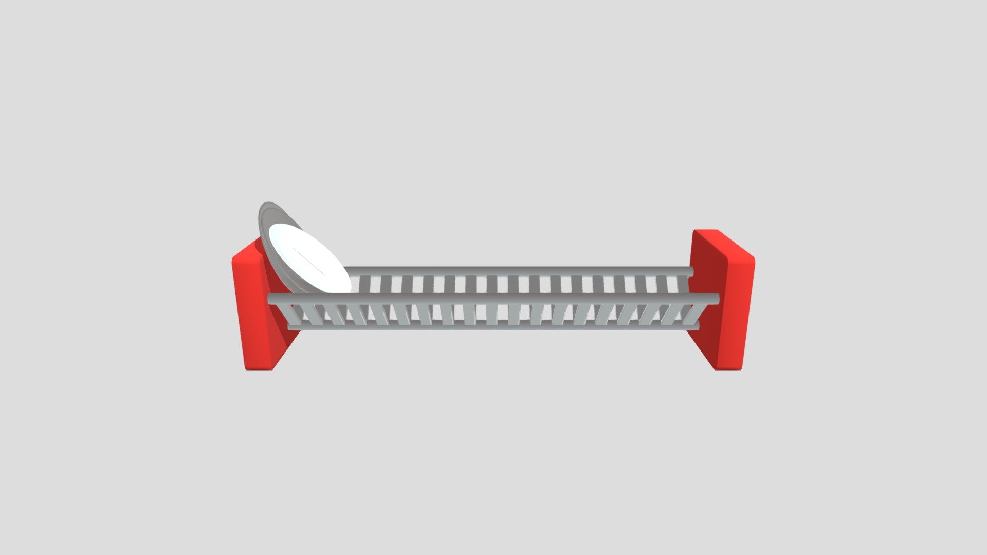 Plate on racks - 3D model by mayflyer [413e9bf] - Sketchfab