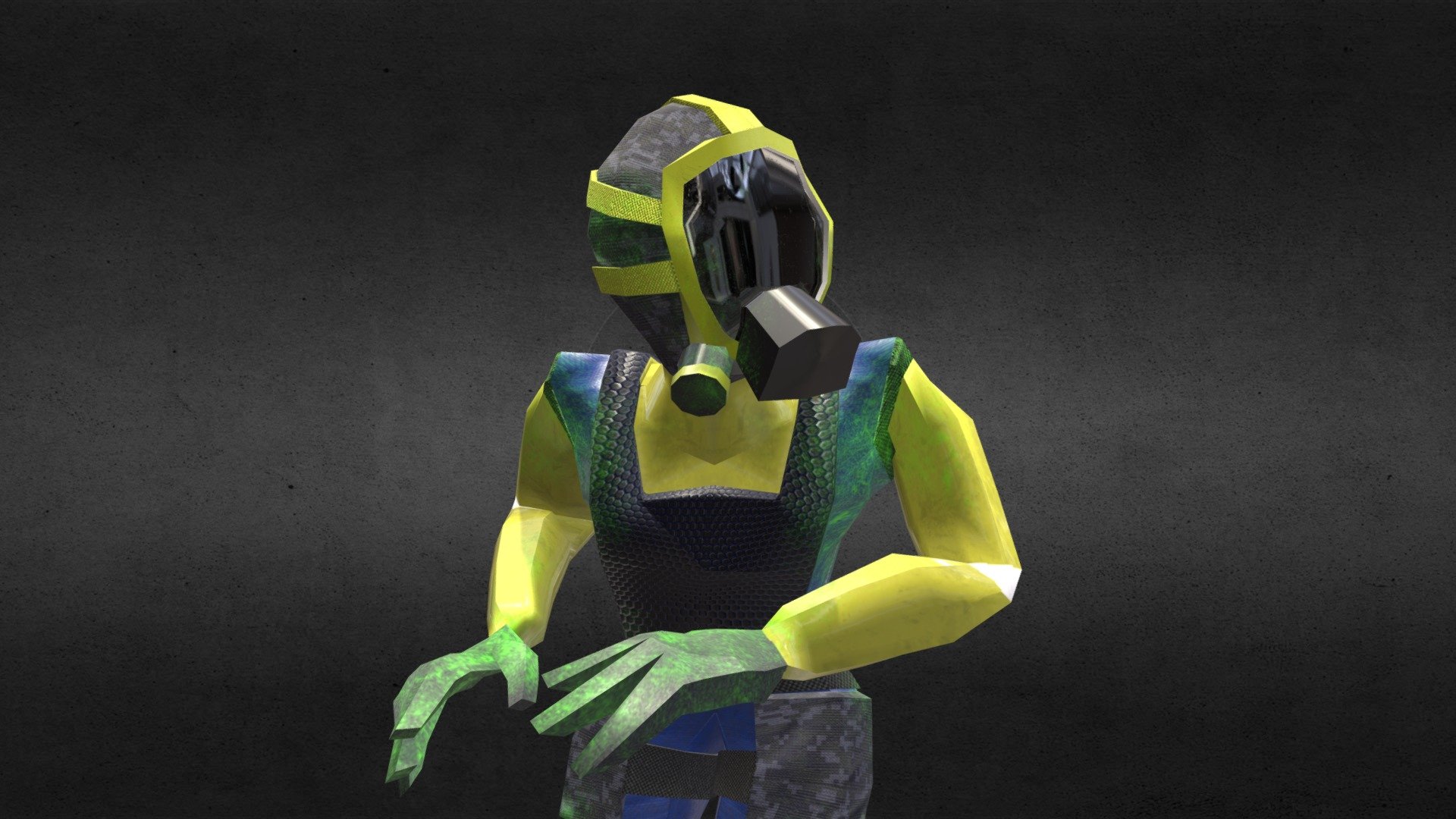 Lab Employee in Hazmat Suit - 3D model by neemmoo [4143562] - Sketchfab