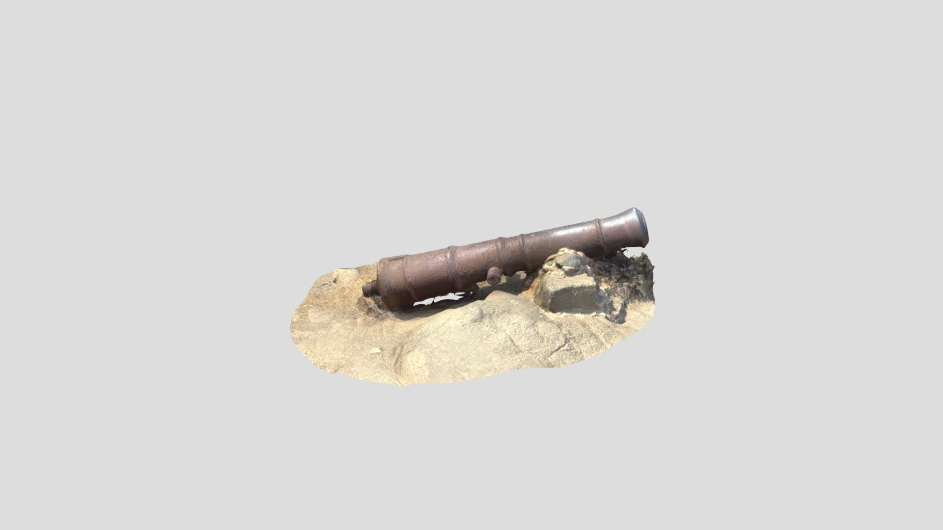 Canon rusty - 3D model by Donscan [4143ea0] - Sketchfab