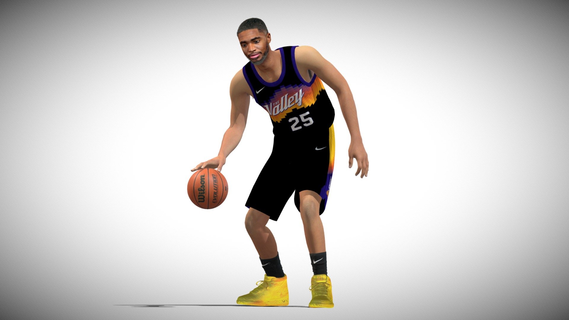 3D Rigged Mikal Bridges NBA - 3D model by NBA basketball player ...