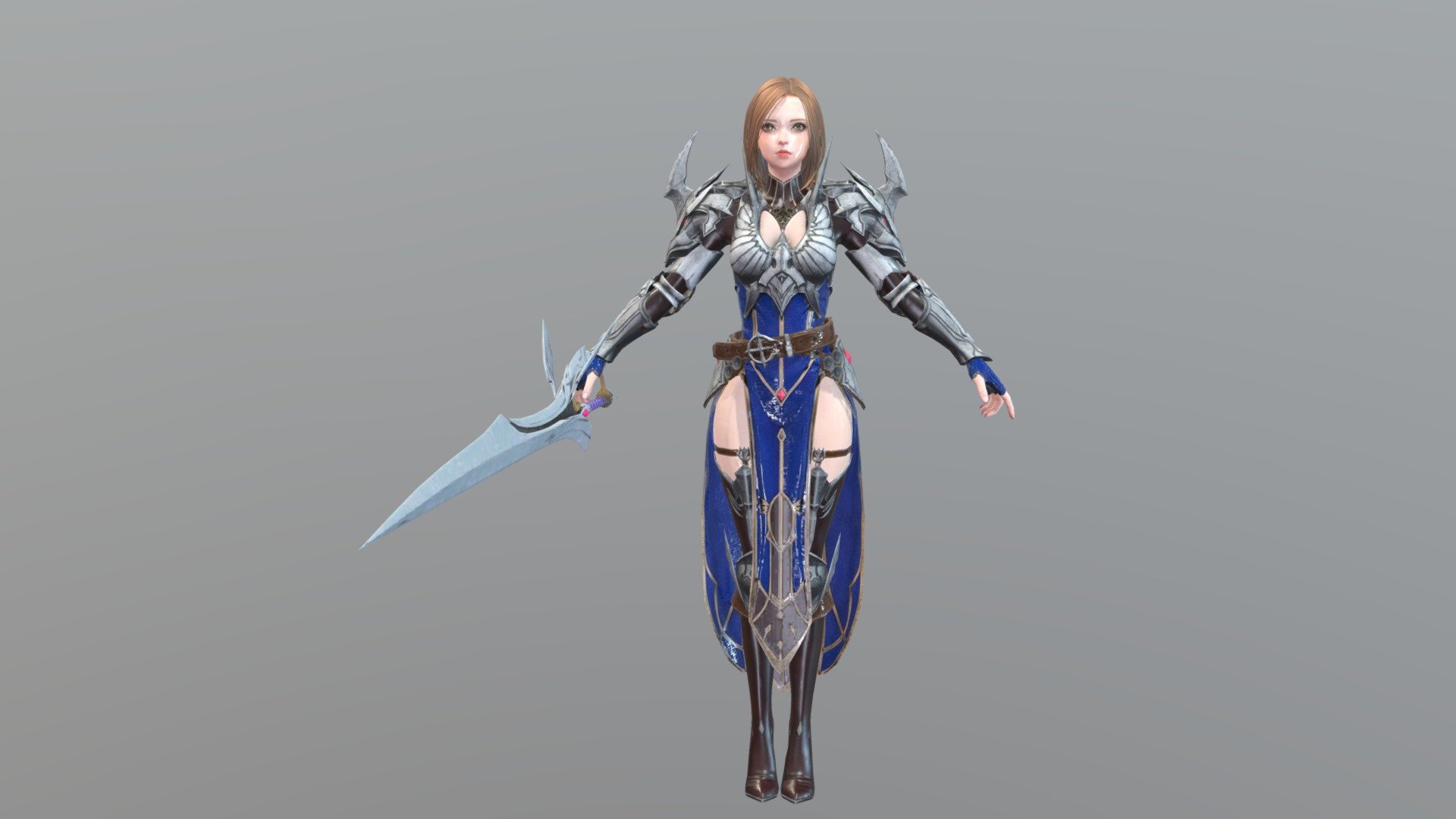 Female Warrior - Download Free 3D model by Chenchanchong [4146f2b ...