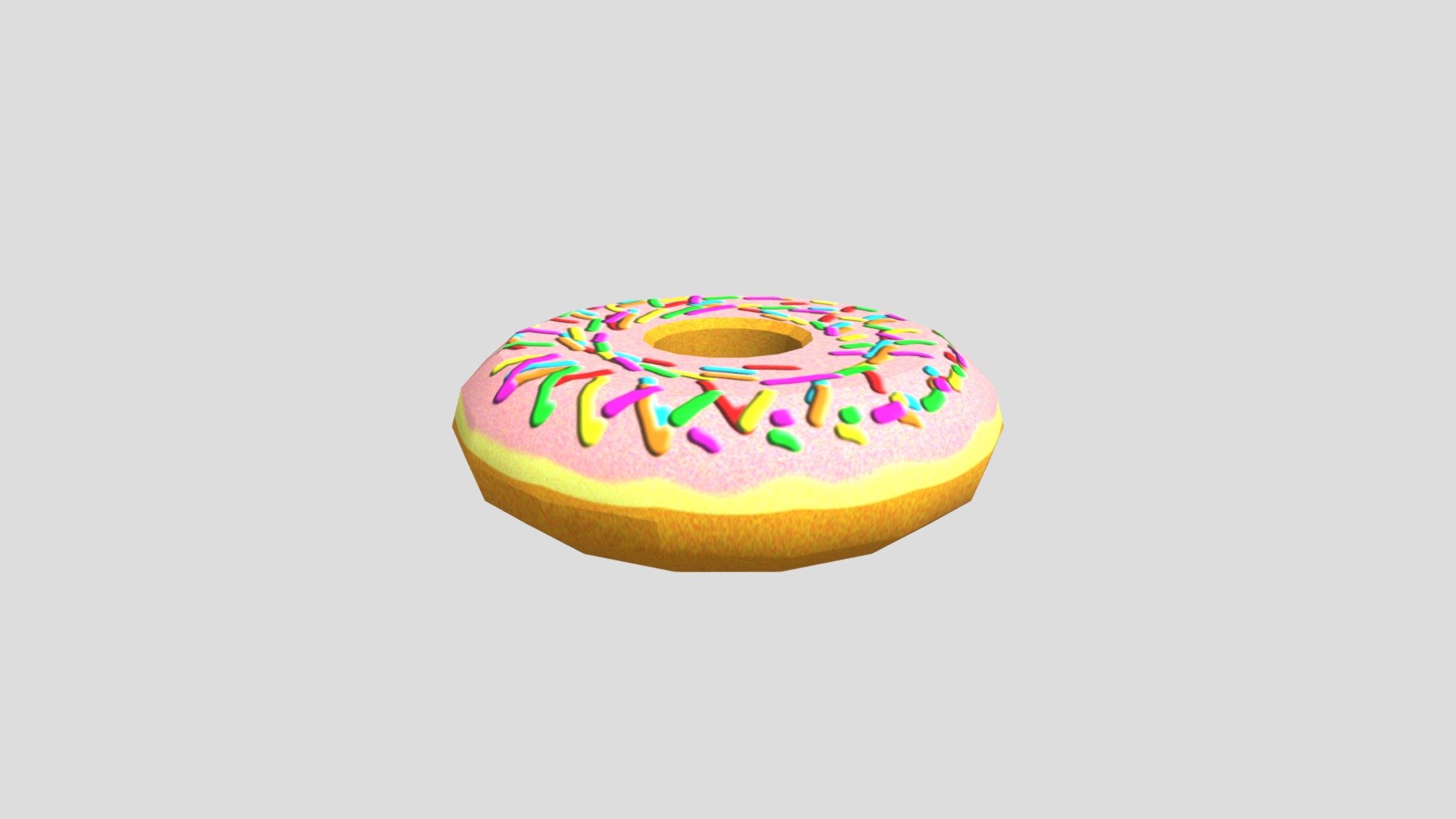 Low Poly Dounut - 3D model by Forwardnow27 [4148f7f] - Sketchfab