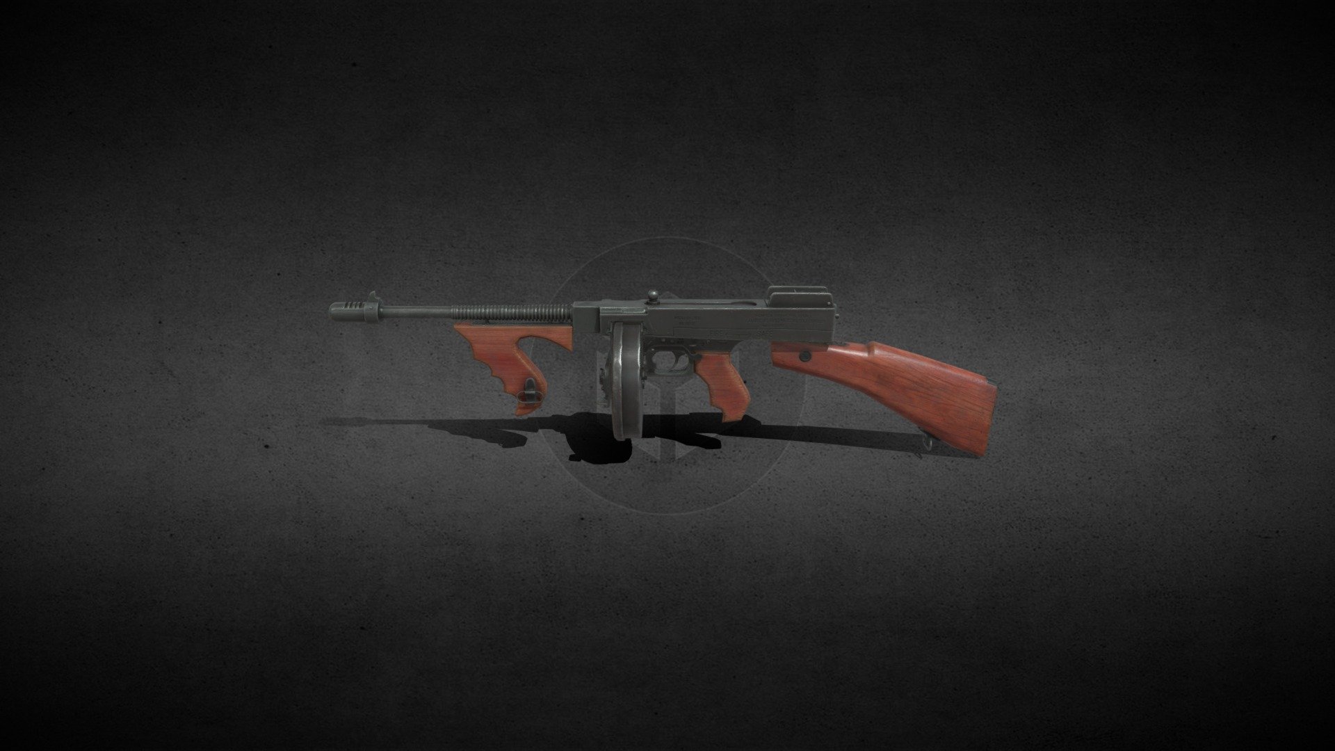 Thompson Gun - 3D model by kd1298515 [414957b] - Sketchfab