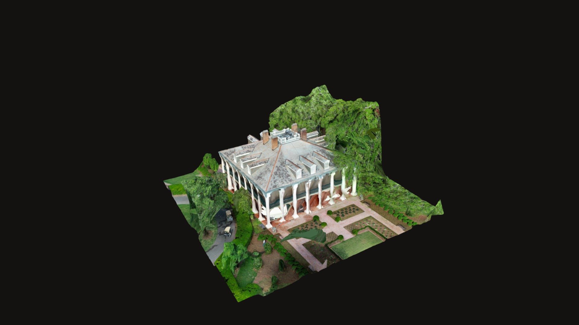 Oak Alley Plantation - Download Free 3D model by DLS (@Zephyruav ...