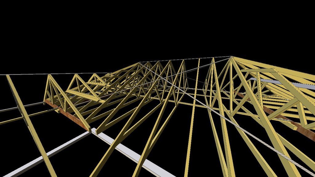 Truss Roof - 3D model by buildsum [414b1ec] - Sketchfab