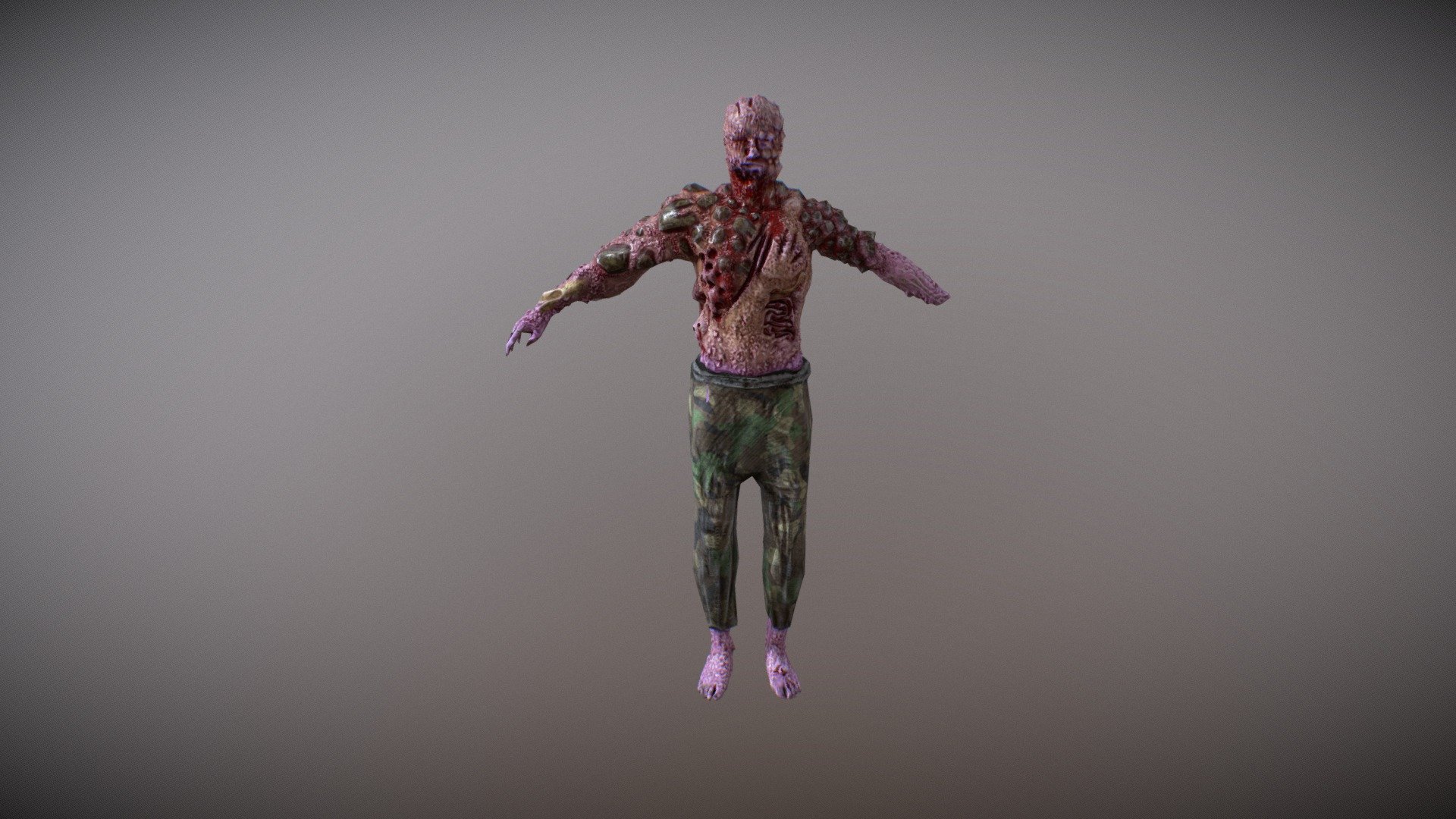 Zombie - 3D model by hawkeyebit [414b814] - Sketchfab