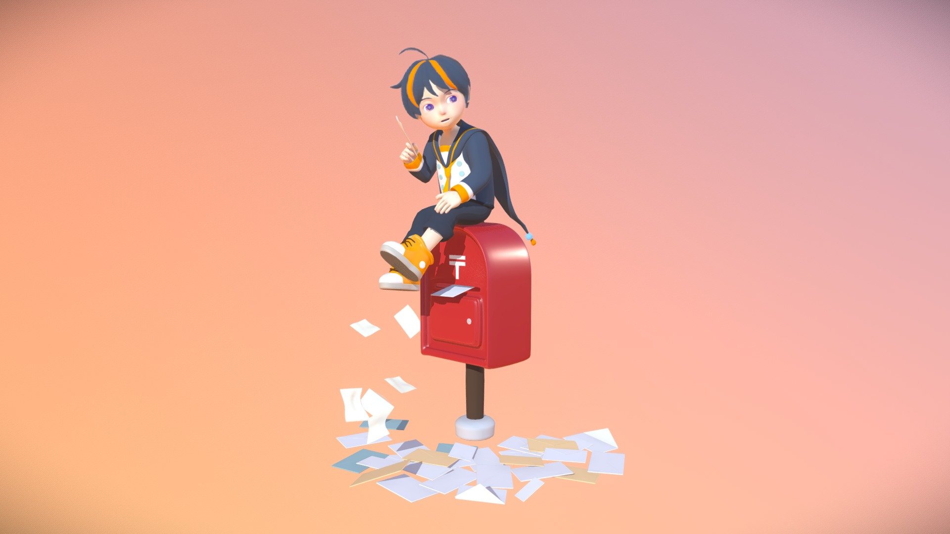 Letters~ - 3D model by amasawa105 [414cd92] - Sketchfab