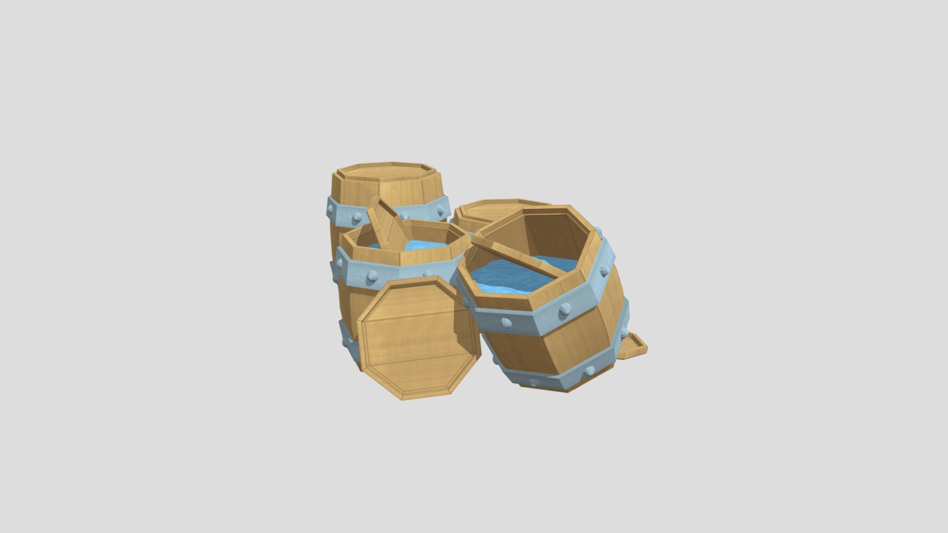 Barrel Bunch - 3D model by jasonneville [414cdc1] - Sketchfab