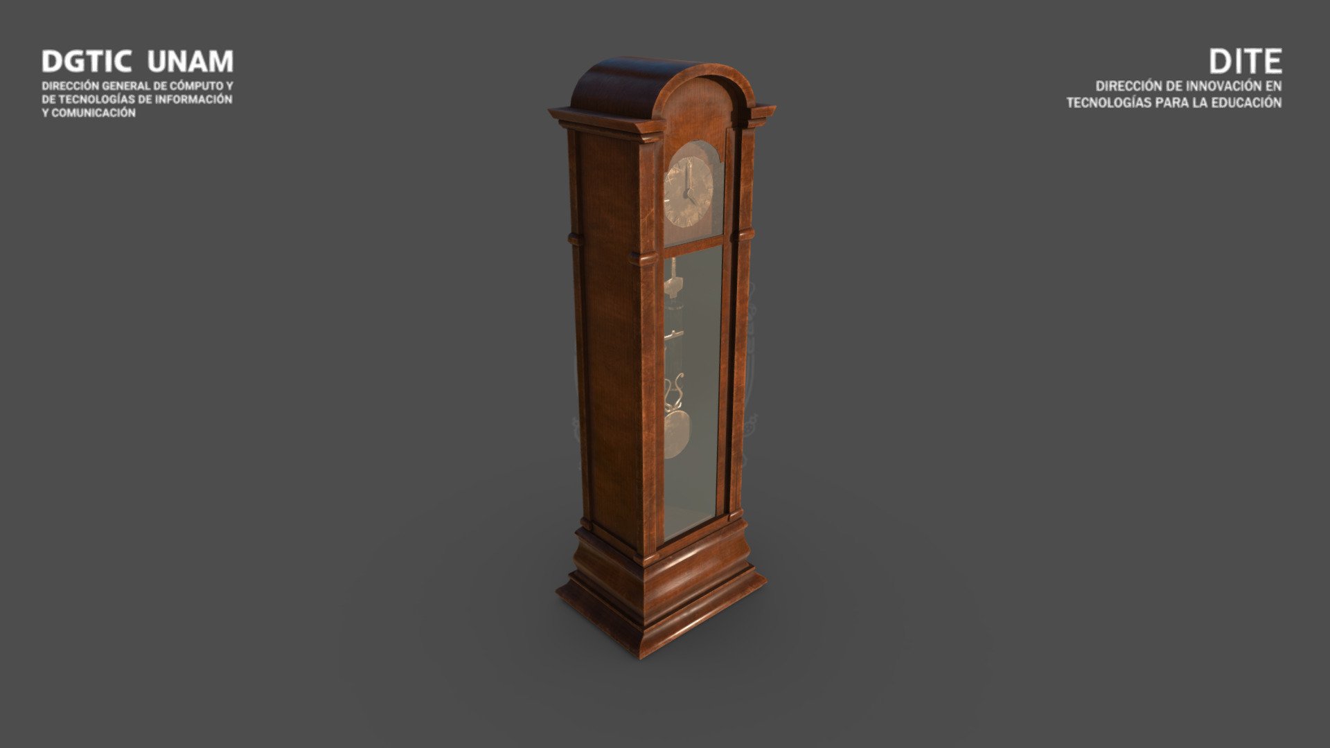 Reloj de péndulo - 3D model by Colección de modelos 3d (@DRDE_UNAM) [414db91] - Sketchfab