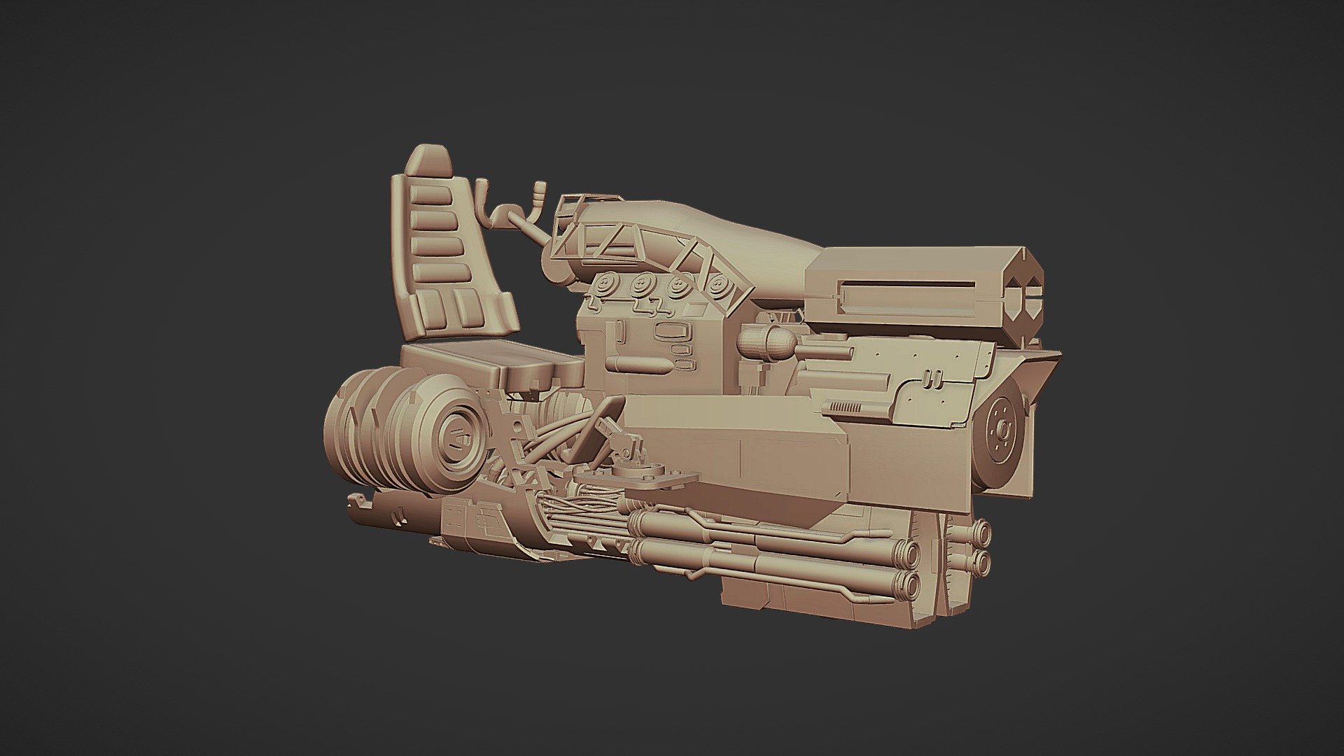 Kitbash Flying Bike Scifi - 3D model by HotFrost (Atharva Taras ...