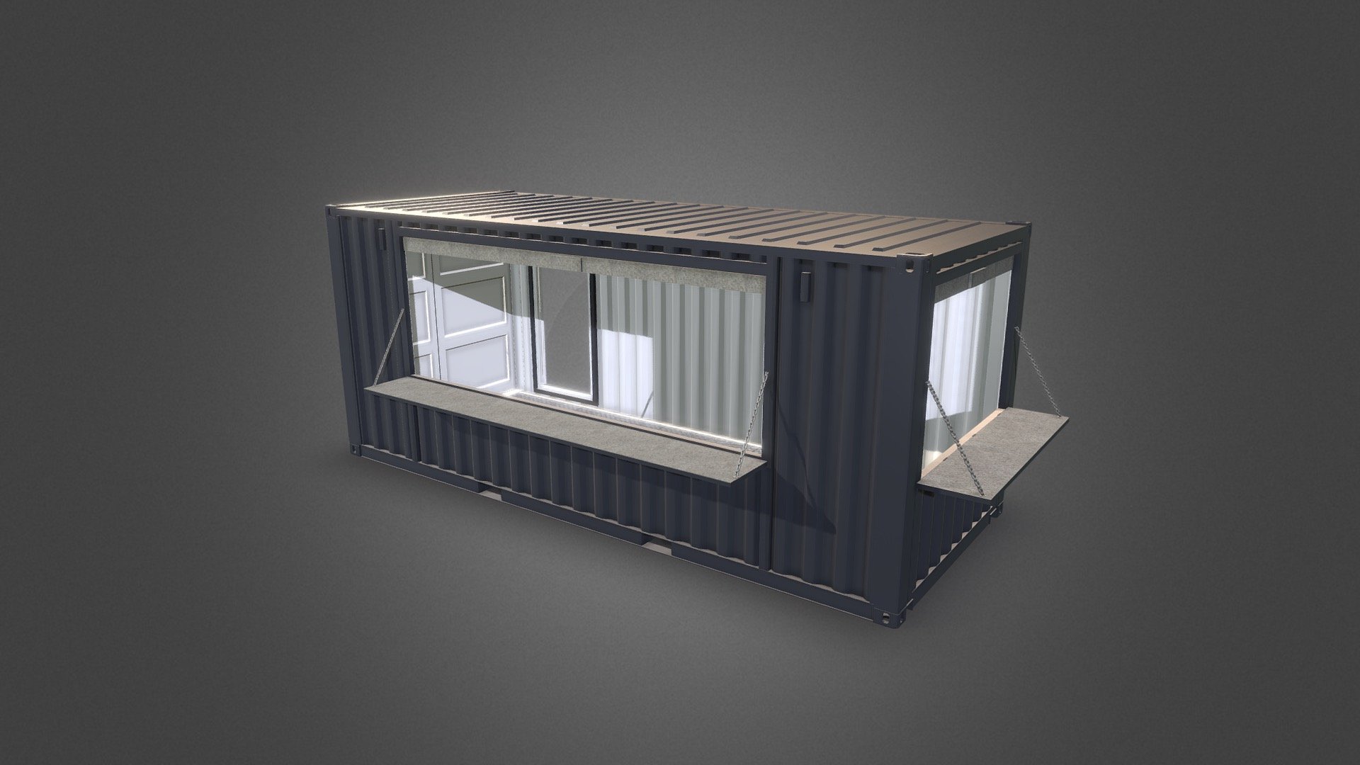 Guichet + - 3D model by boxinnov [414fe34] - Sketchfab