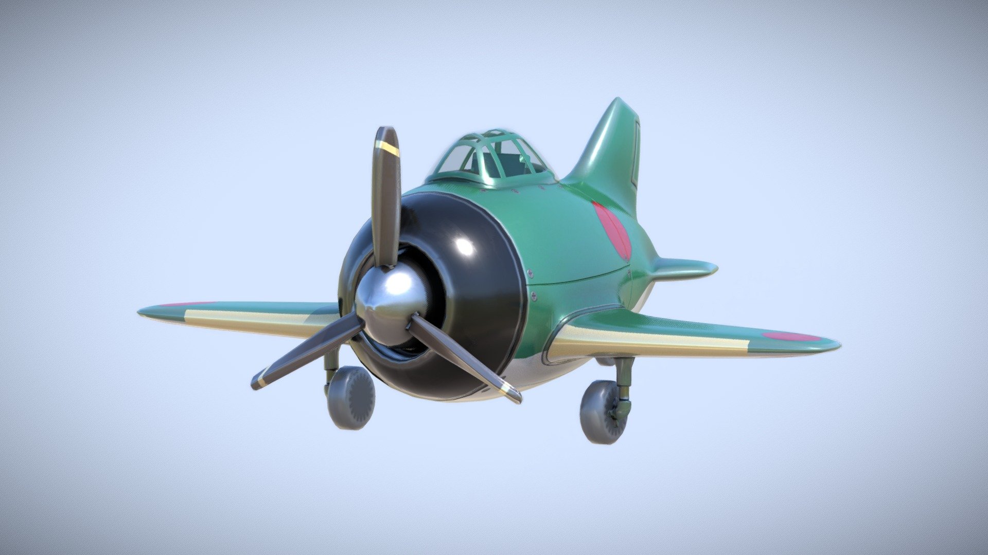 Stylized airplane - 3D model by SexyGorilla [41516a9] - Sketchfab