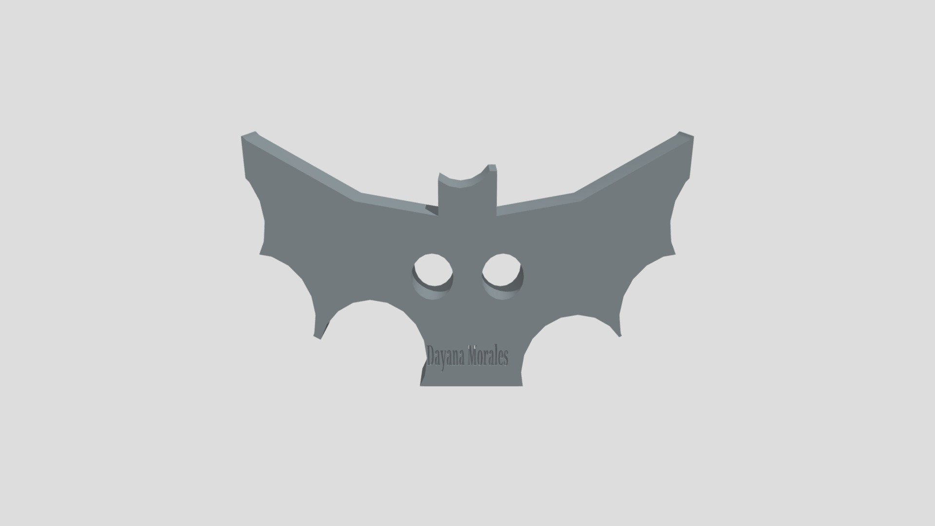Bat Button - 3D model by Flower (@mdayana01) [4151e12] - Sketchfab