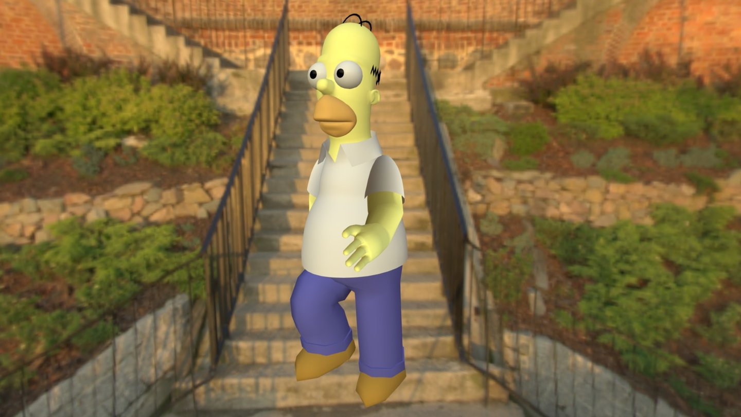 Homer Run - 3D model by JaimeCSuzano [41588b5] - Sketchfab