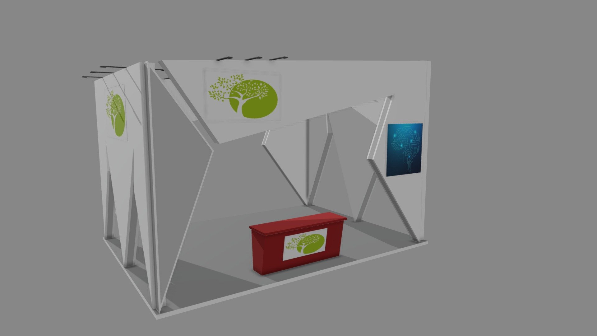 Booth_02 - 3D model by Adel_3D [4159625] - Sketchfab