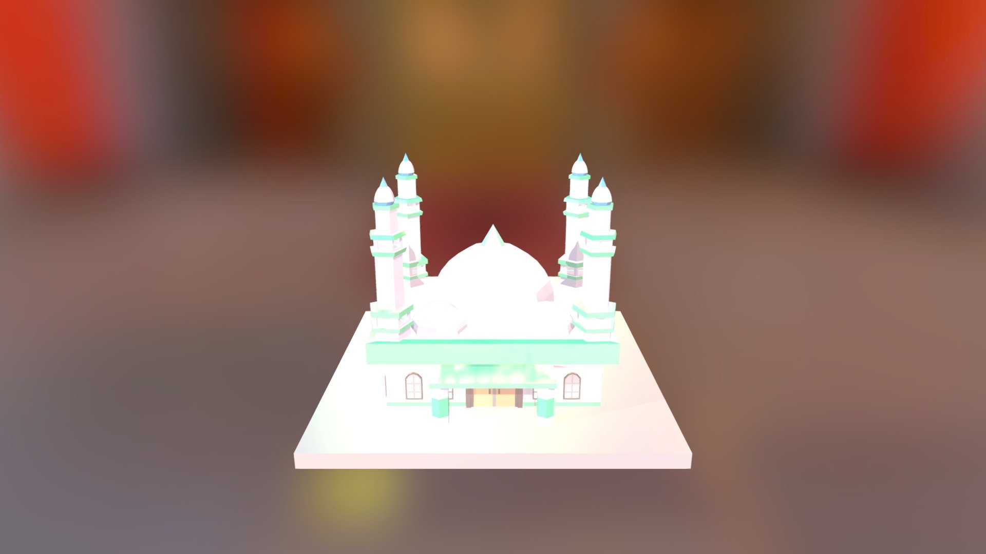 Mosque - 3D model by akil44 [4159b22] - Sketchfab