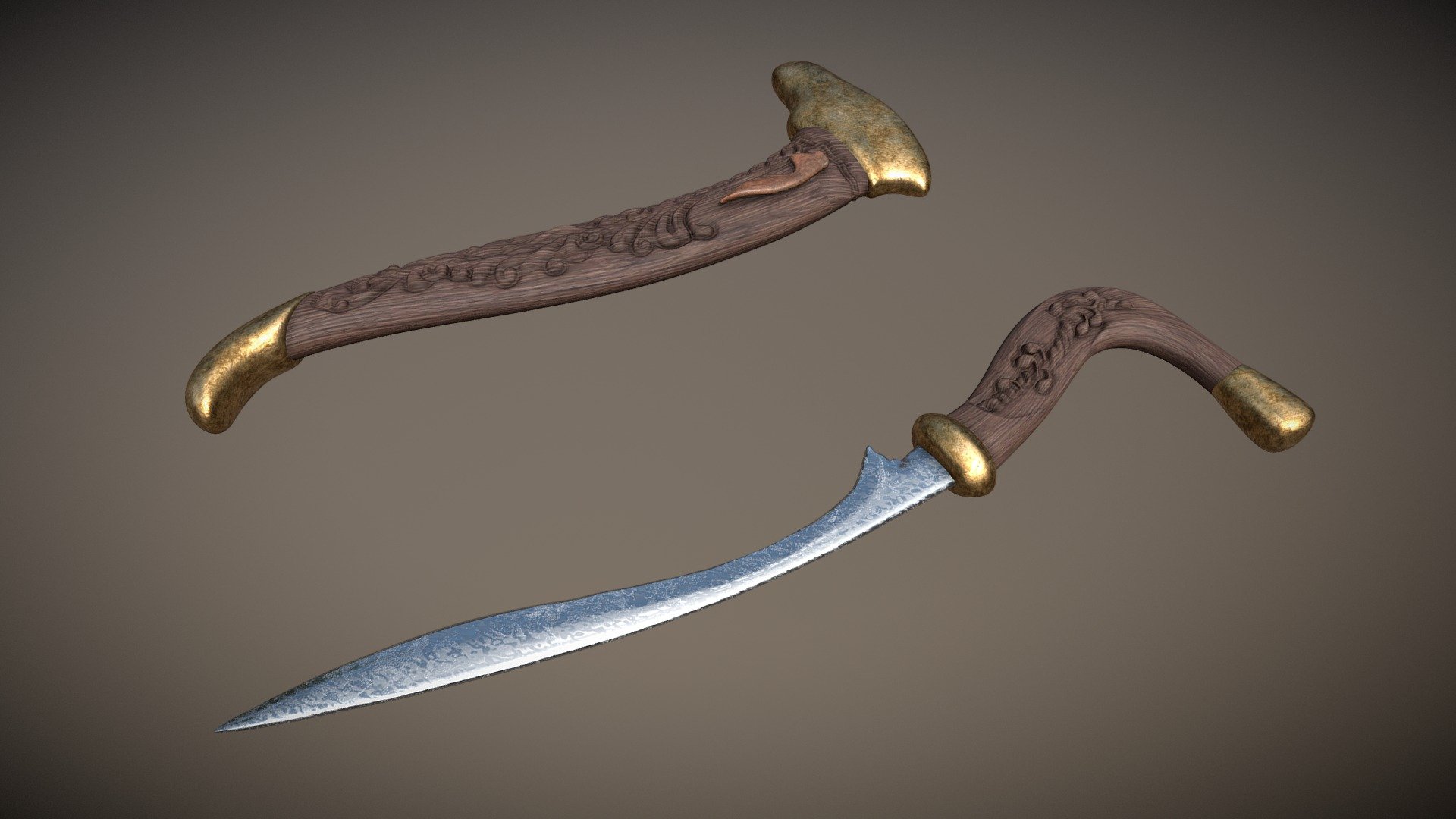 rencong - 3D model by Verdant (@verdant.stu) [415b1eb] - Sketchfab