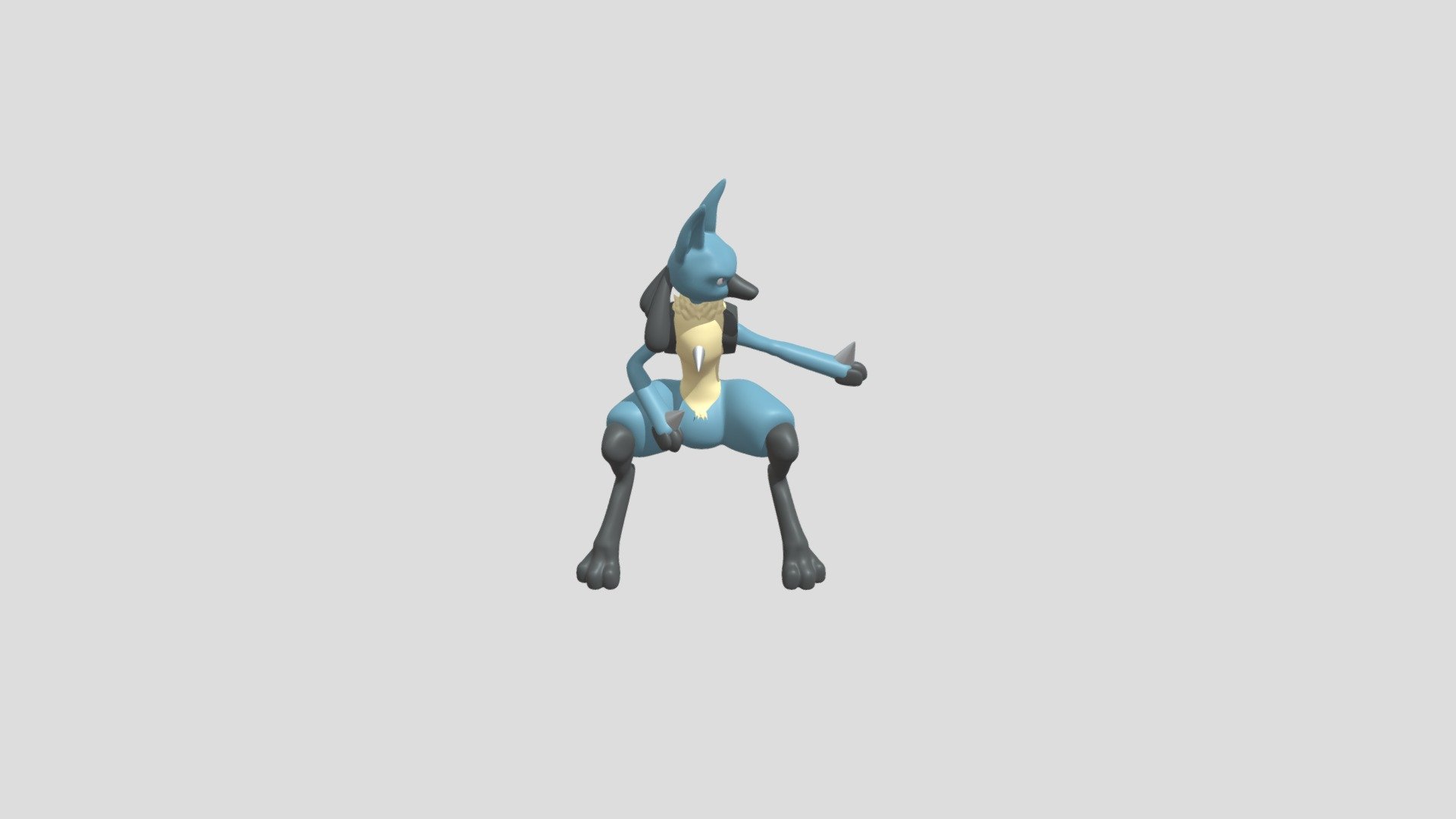 Lucario - 3D model by EduardoTonelli [415c017] - Sketchfab