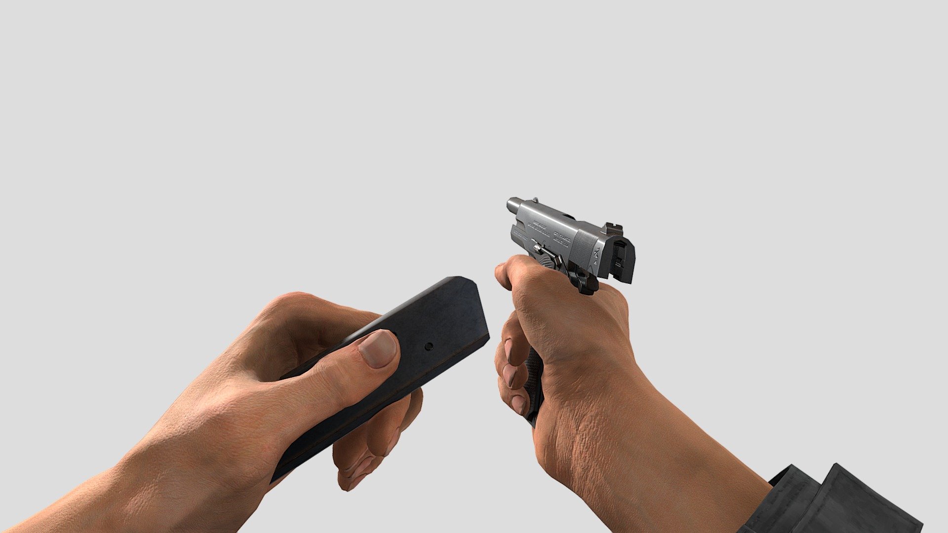 Animated Pistol - Download Free 3D model by JUST (@teenjust500 ...