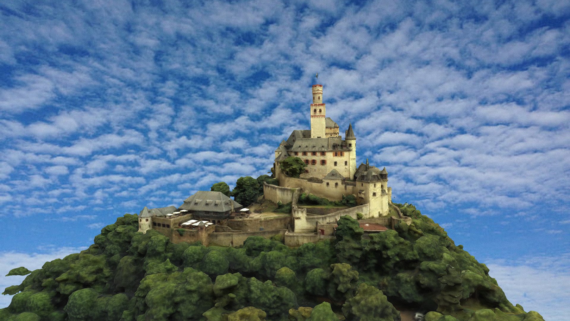 Marksburg Castle - GERMANY - 3D model by Arqueomodel3D (@juanbrualla ...