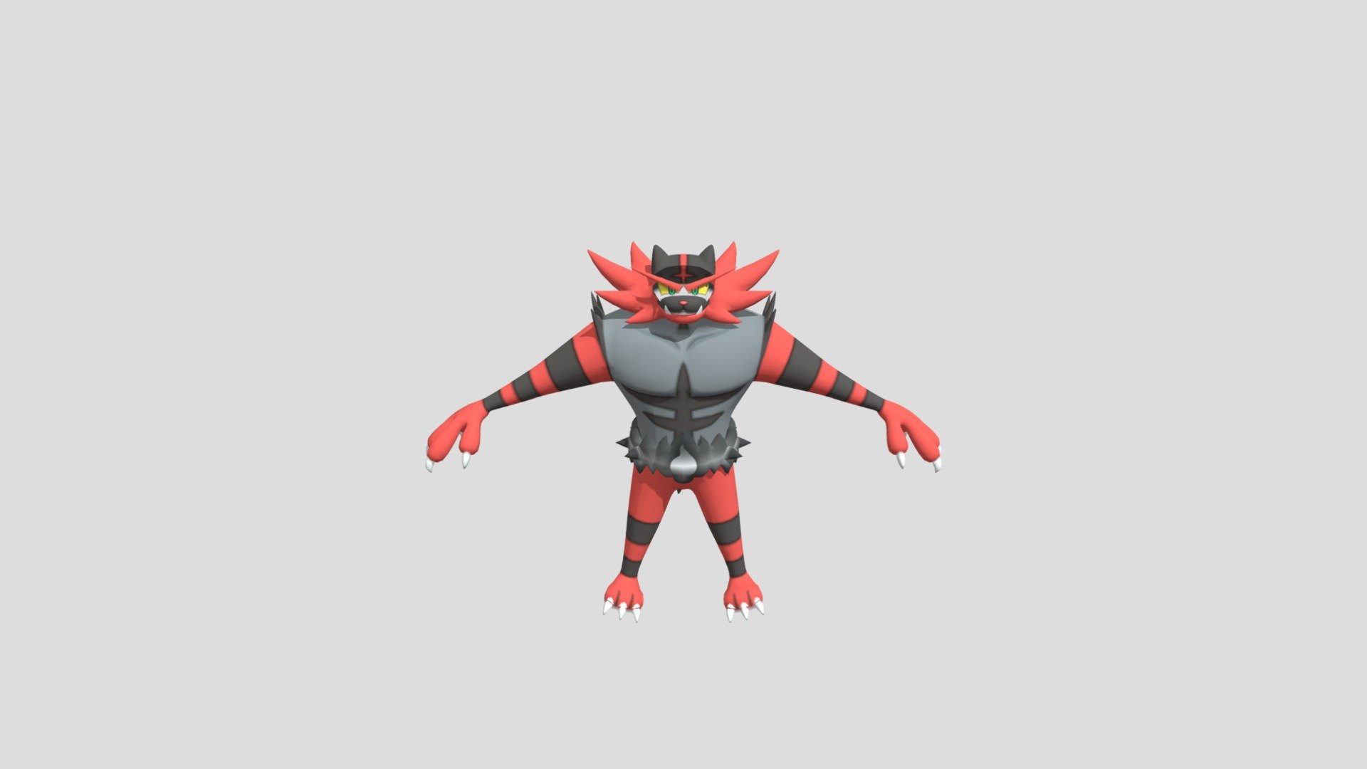 Incineroar - Download Free 3D model by nguyenlouis32 [415e527] - Sketchfab
