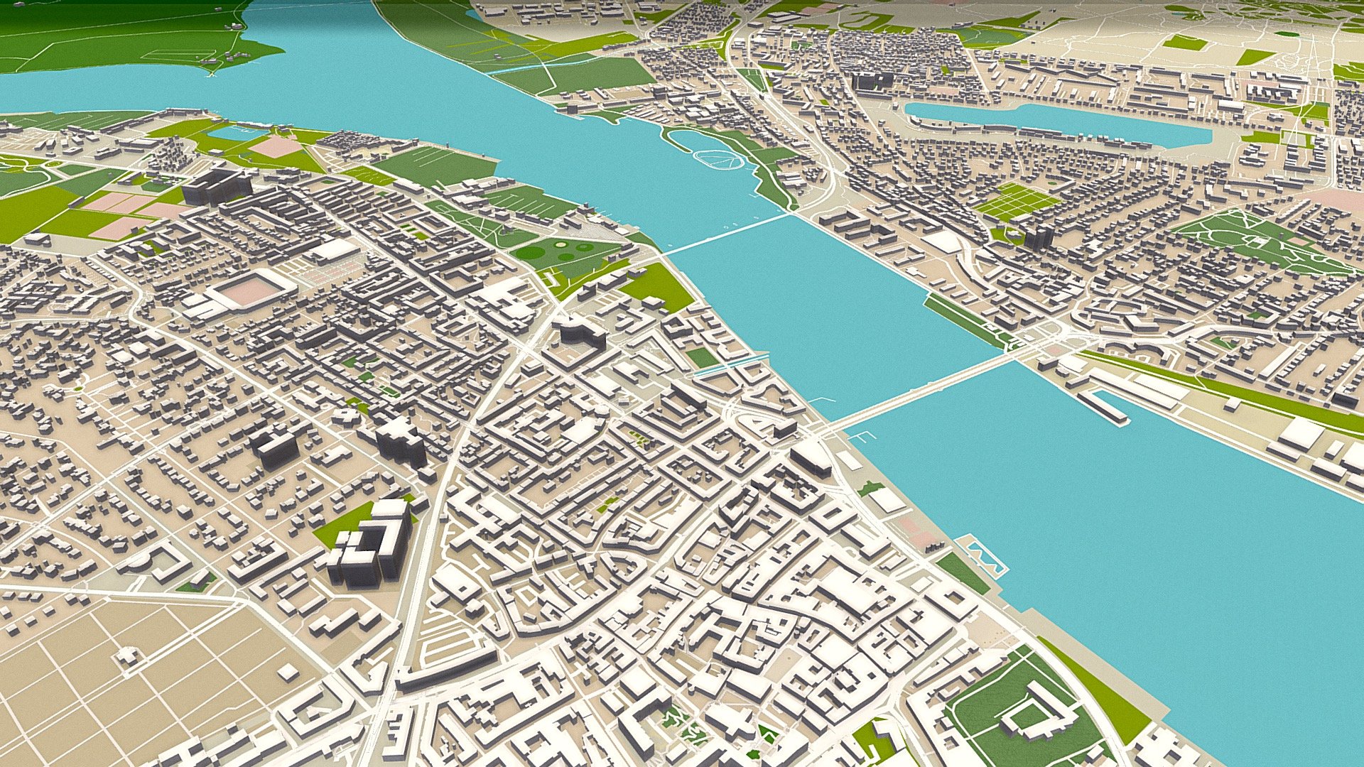 Aalborg City 3D model in Denmark - 3D model by turbocg.com (@turbocg ...