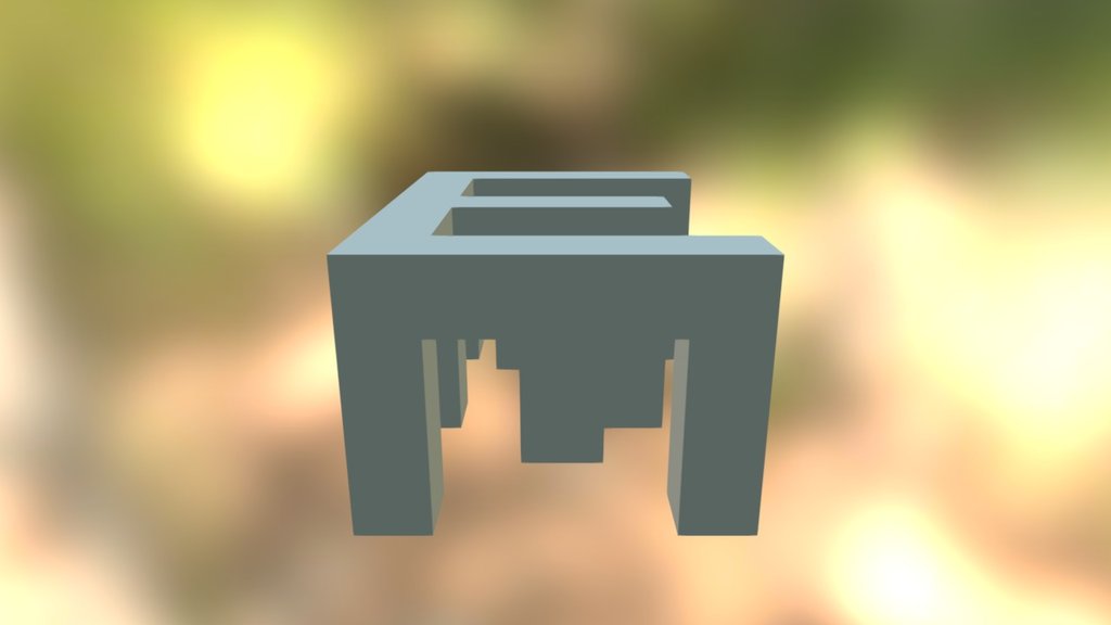 E glyph for #36daysoftype - 3D model by gilndj [415ff75] - Sketchfab